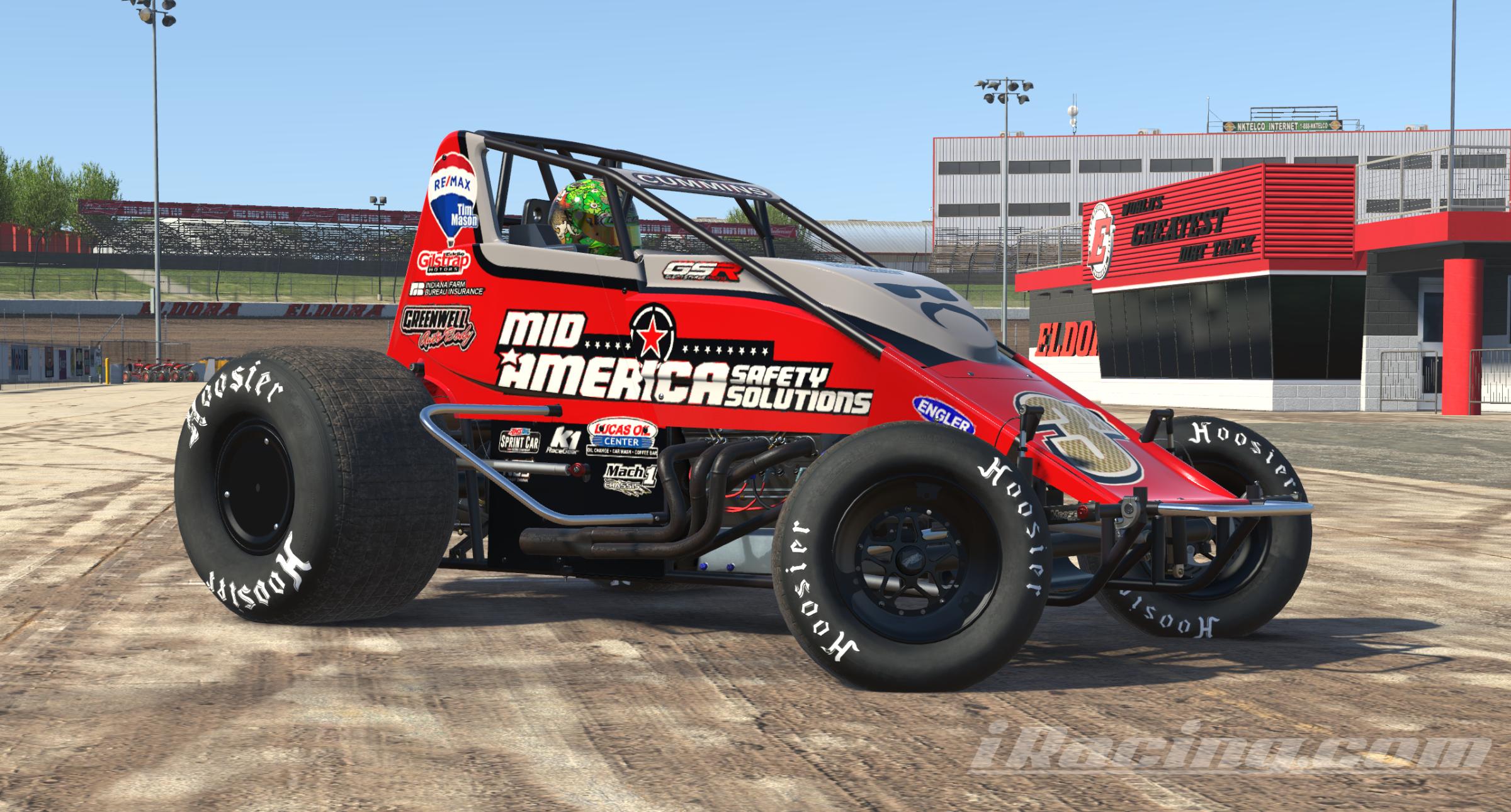 Kyle Cummins 2022 USAC National Sprint Car Mid America Safety Solutions ...