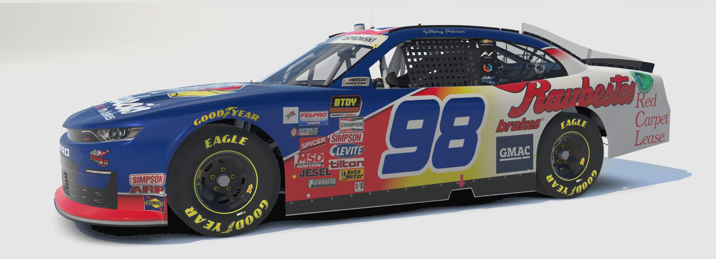 Anthony Pelican 2022 Raybestos Throwback Camaro by Nathaniel O ...