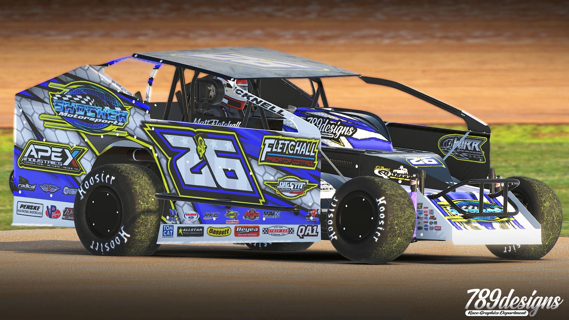 Matt Fletchall Big Block Modified by Garrett Marshall - Trading Paints