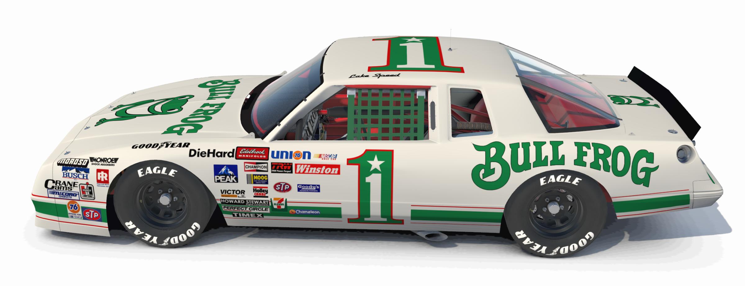 Lake Speed 1984 BULL FROG Southern 500 REPLICA by Corey H. - Trading Paints