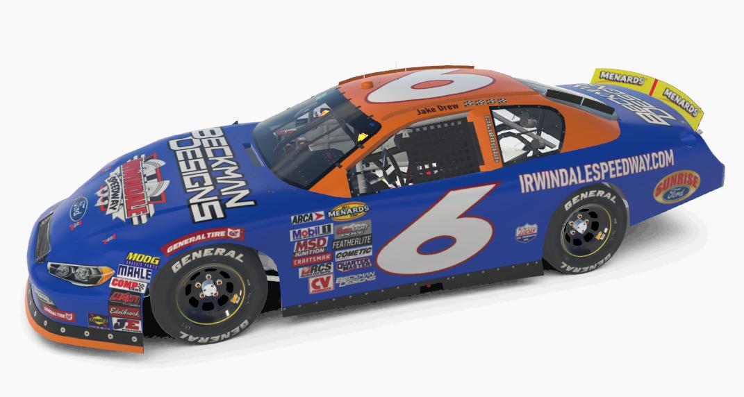 Jake Drew Beckman Designs ARCA 6 by Jason Beckman - Trading Paints