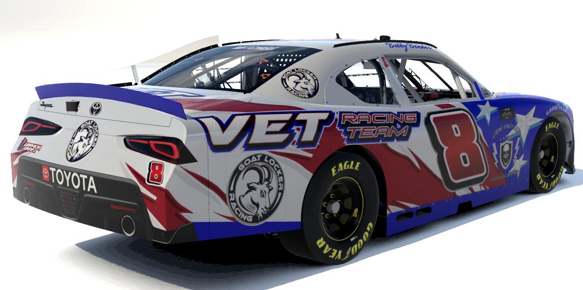 Bobby Bender - NASCAR XFINITY Toyota Supra - VET Racing Team / Goat ...