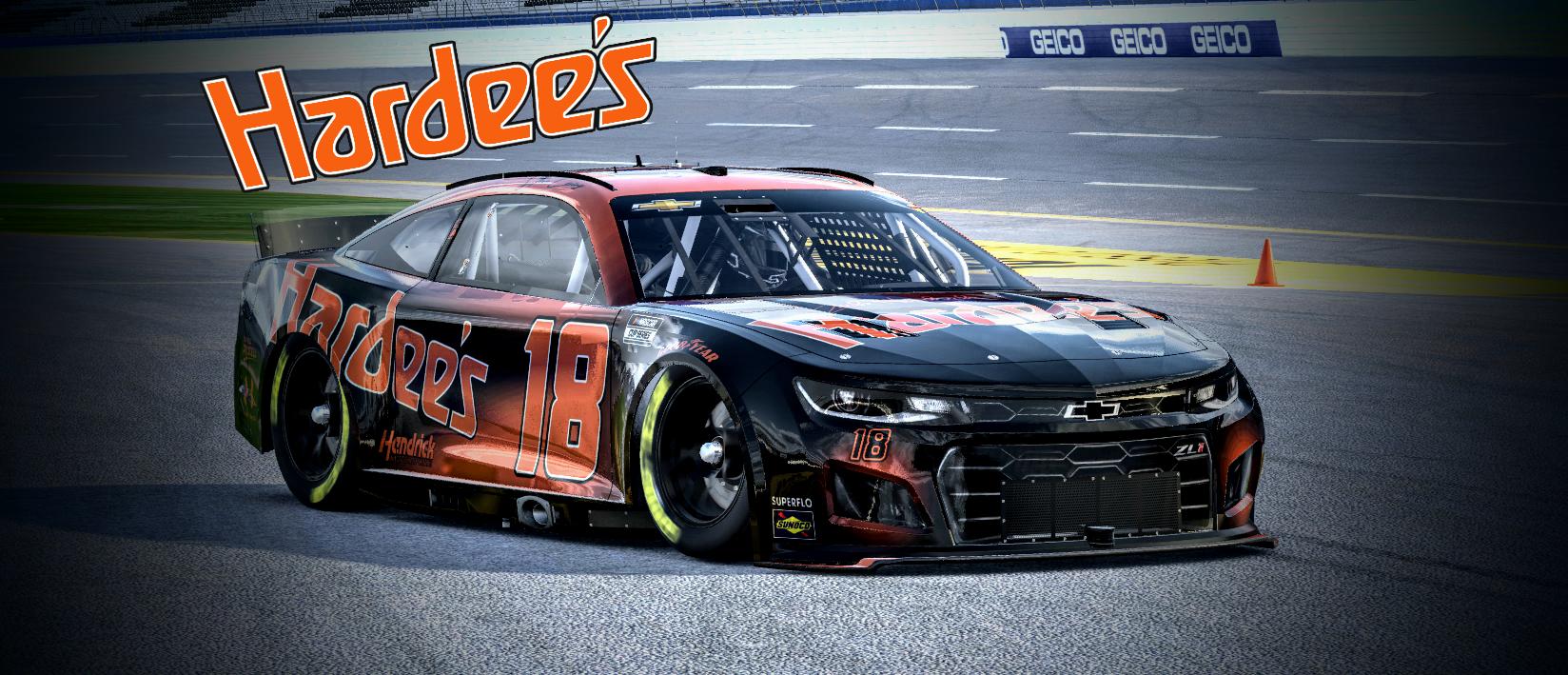 Hardees Modern Days of Thunder Throwback by Steve Loving - Trading Paints