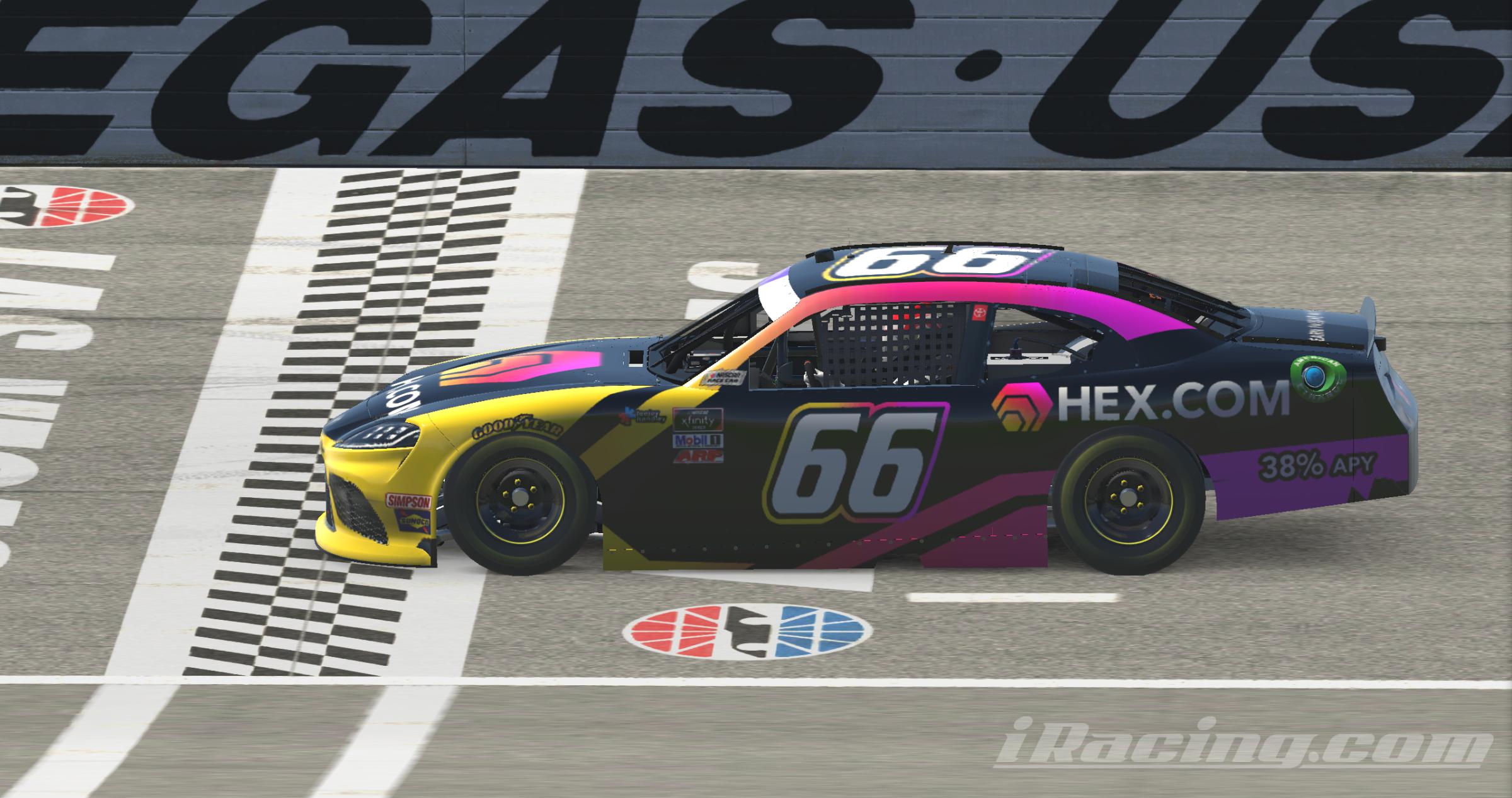 #66 - 2022 - J.J. Yeley - Hex.com - MBM - Xfinity Series Las Vegas by Teejay Handley - Trading ...