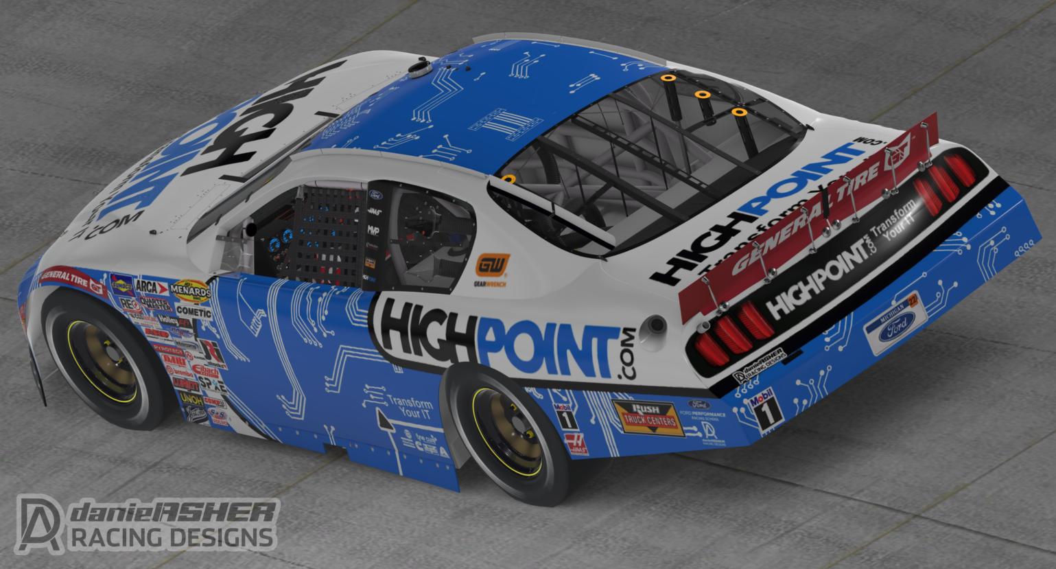 HighPoint ARCA Menards Ford Mustang by Daniel Asher - Trading Paints