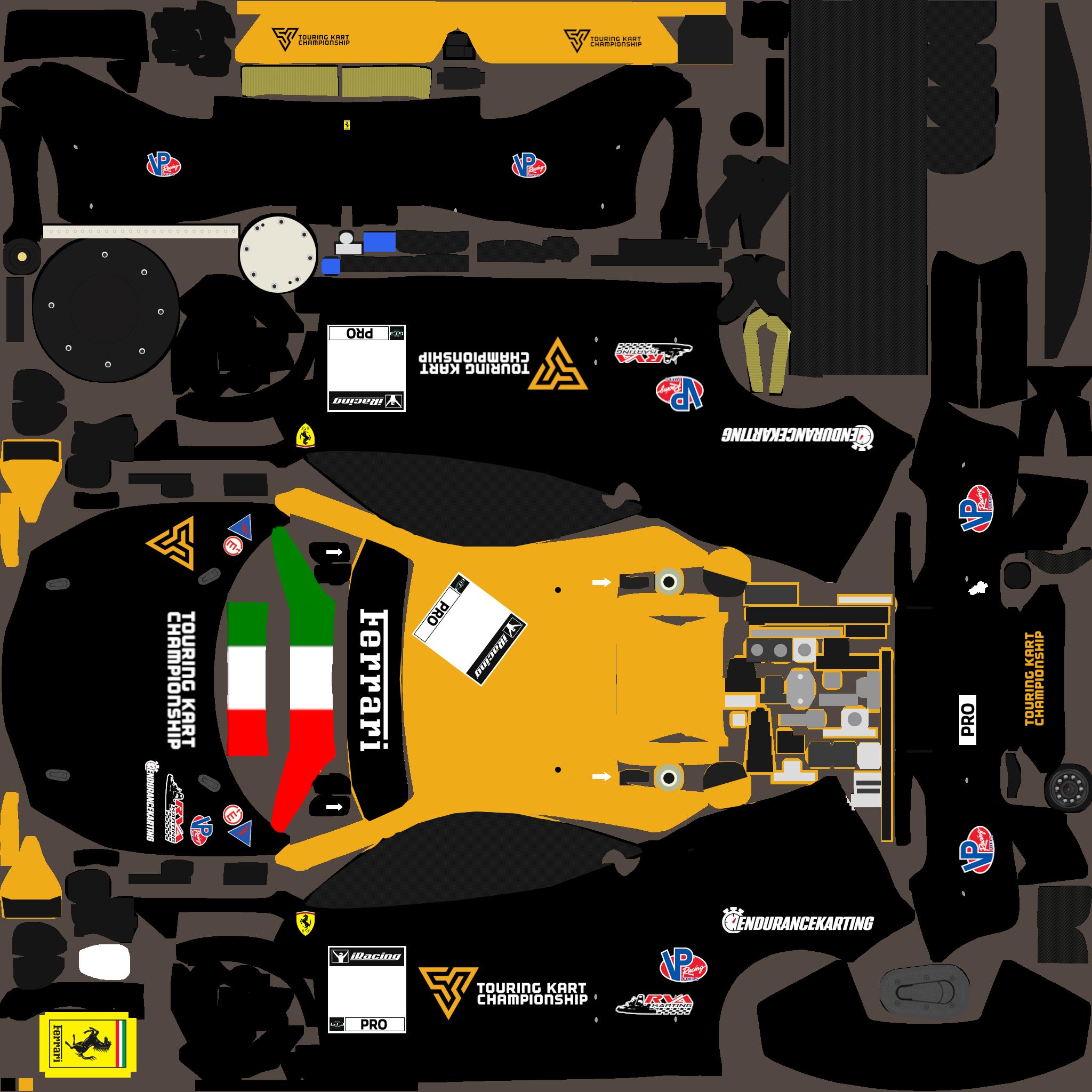 Ferrari EVO GT3 Touring Kart Championship esport livery by Christian ...