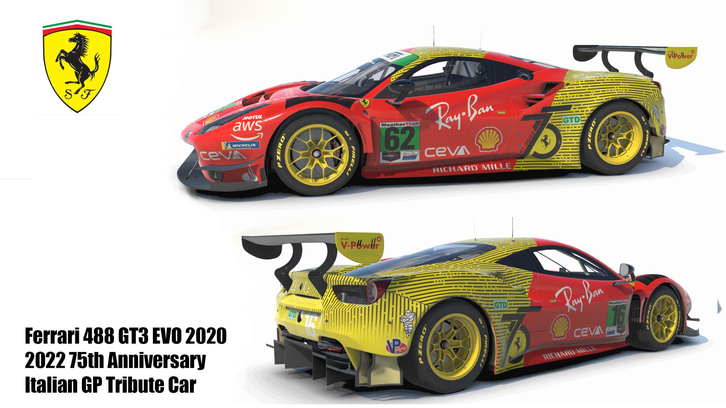 Ferrari 488 GT3 Evo 2020 75th Tribute Paint, IMSA EDITION!!!!! by ...