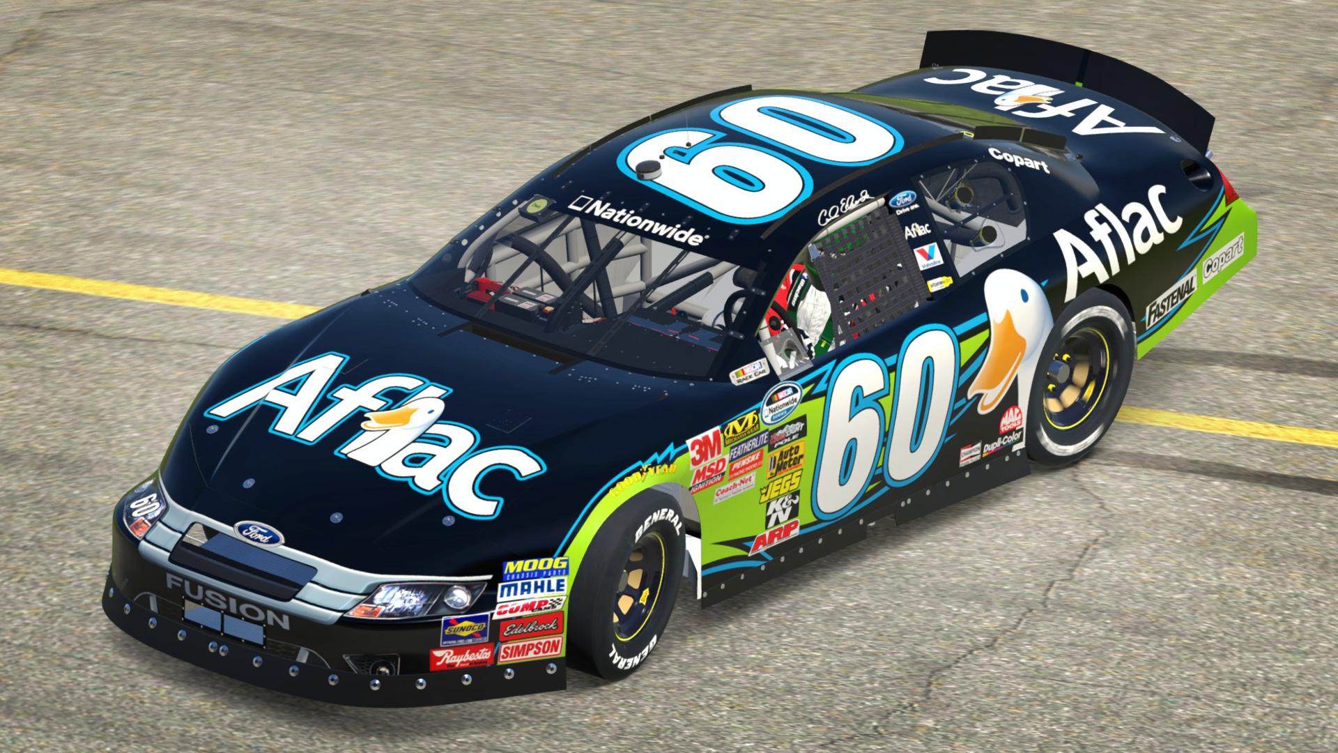 2010 Carl Edwards #60 Aflac Ford Fusion by Davin Cornelius - Trading Paints