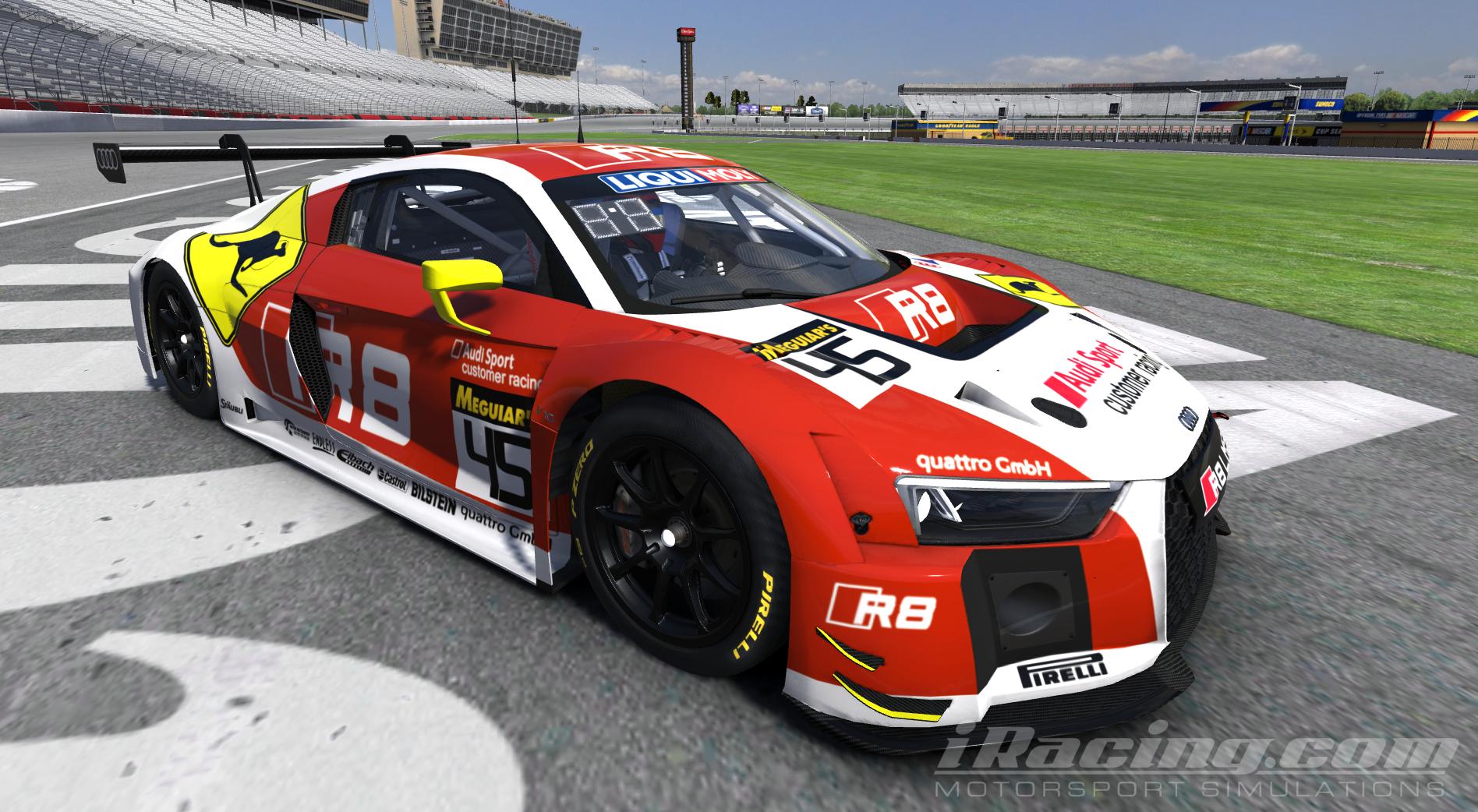 Audi R8 Liqui Moly Paint Scheme by Matt Ballard - Trading Paints