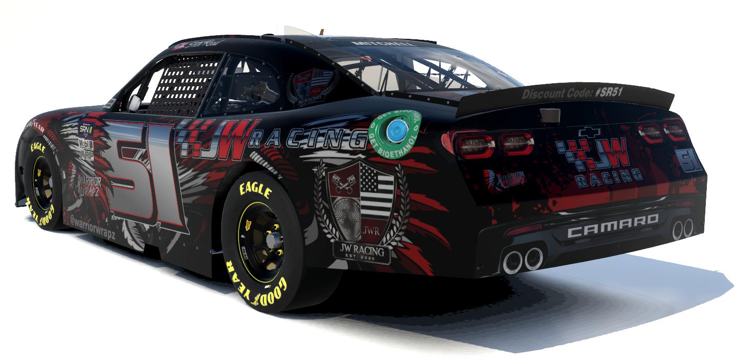 Seth Reed #51 - NASCAR XFINITY Chevrolet Camaro - JW Racing / Warrior ...