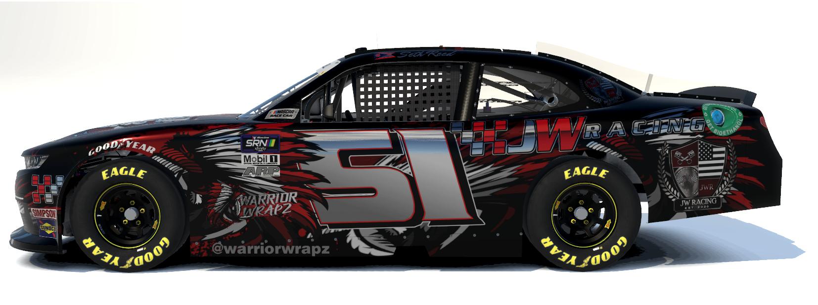 Seth Reed #51 - NASCAR XFINITY Chevrolet Camaro - JW Racing / Warrior ...