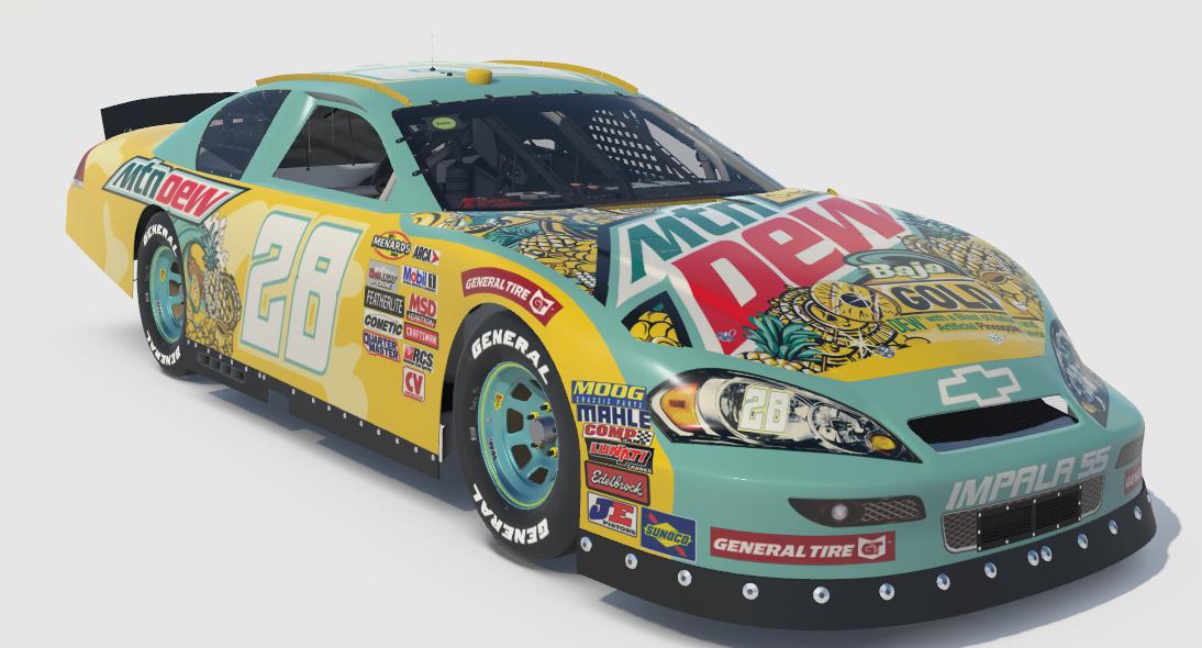 MTN DEW Baja Gold ARCA Menards Chevrolet Impala by Greg C Rogers ...