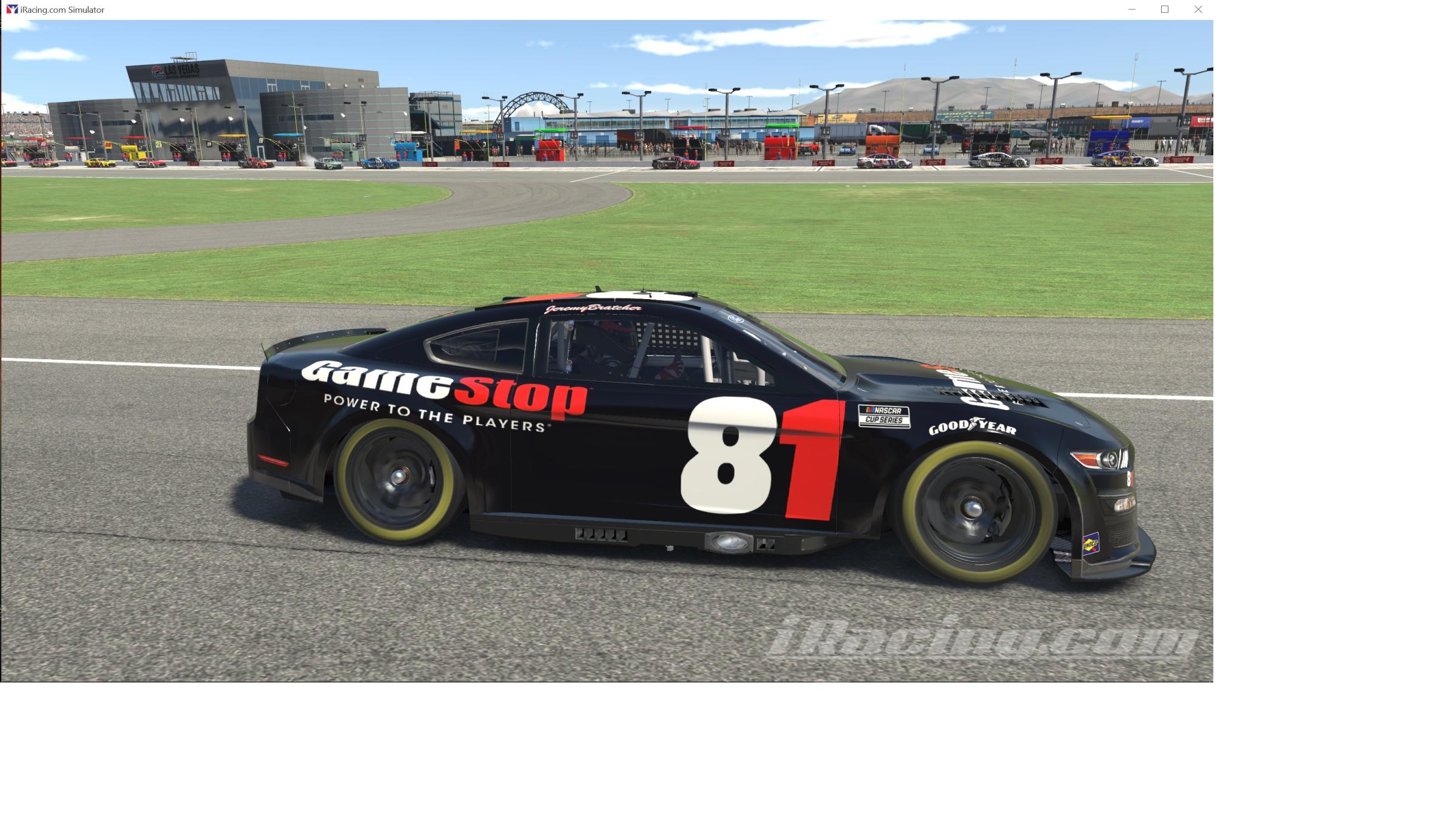81 iracing Game Stop Ford Mustang Nextgen by Jeff Bratcher - Trading Paints