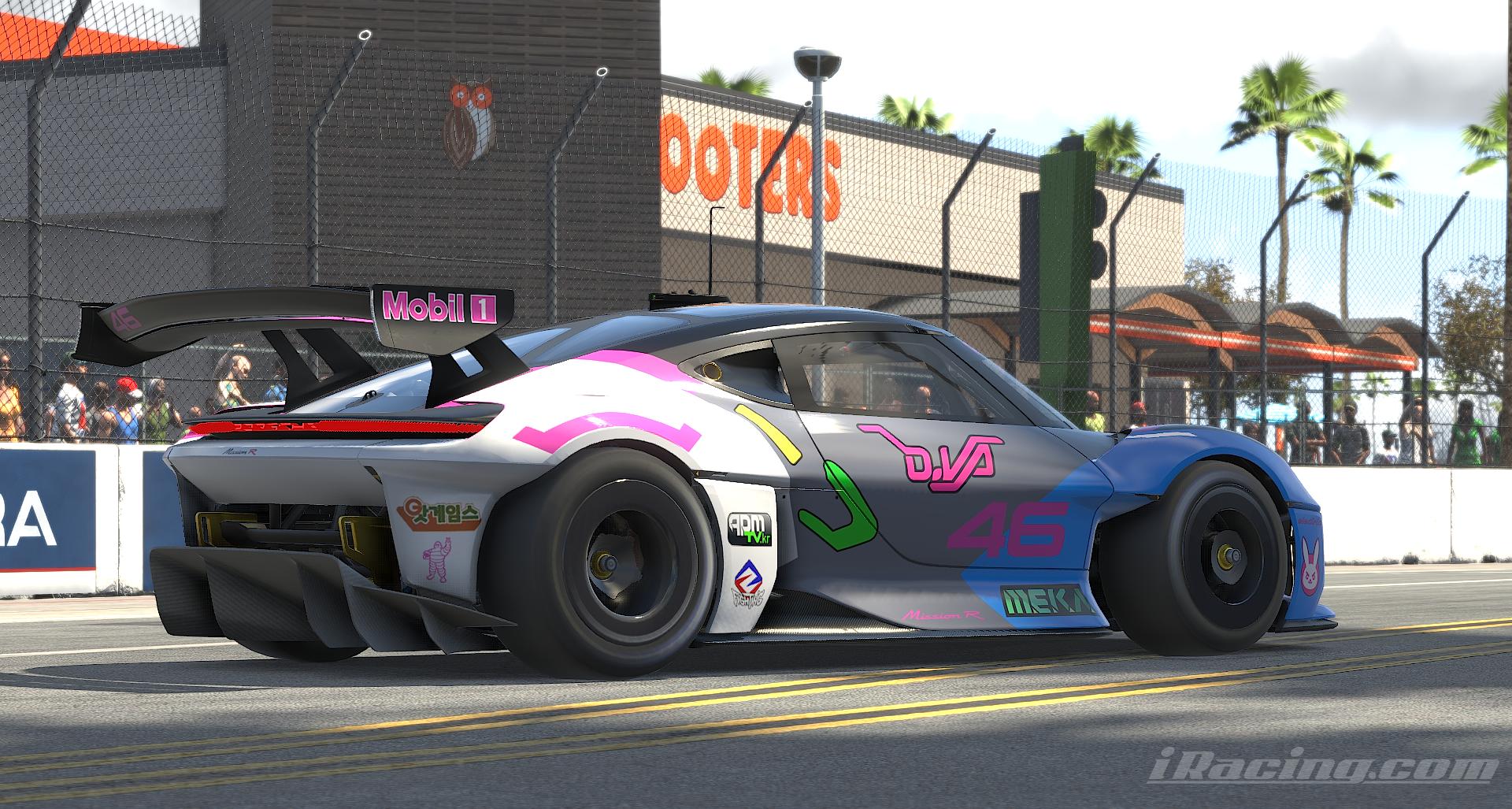 D.Va Porsche Mission R by Dustin William Owen Dawes - Trading Paints