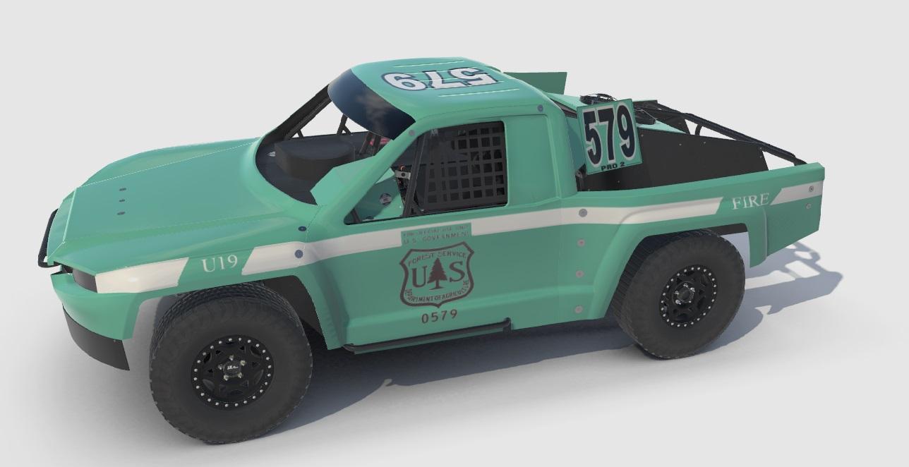 US Forest Service Fire Truck by Kevin Tilton - Trading Paints