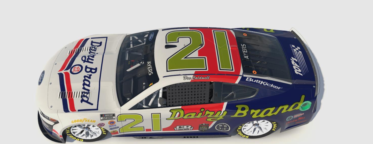 Thomas Caldwell Alex Bowman Throwback #21 by Steven Ayers Jr - Trading Paints