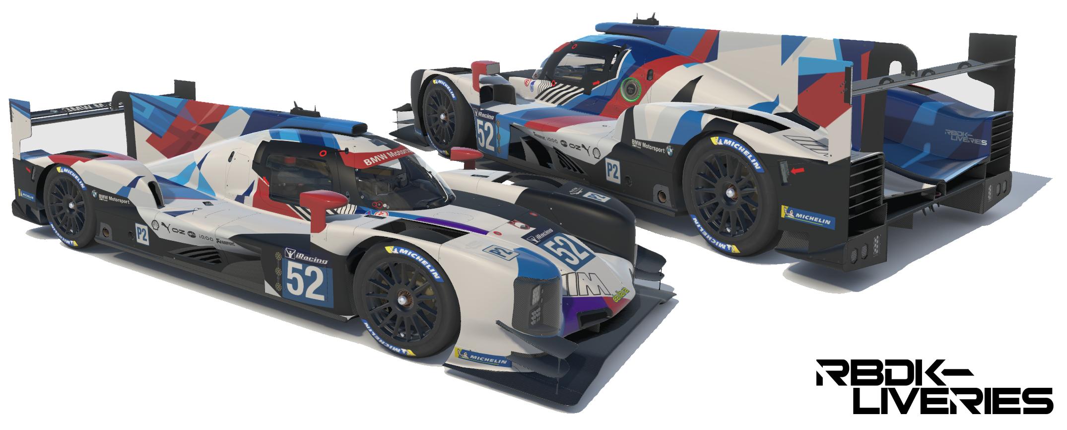 BMW V8 LMDh inspired LMP2 [STANDARD DECALS] by Rolf H. - Trading Paints