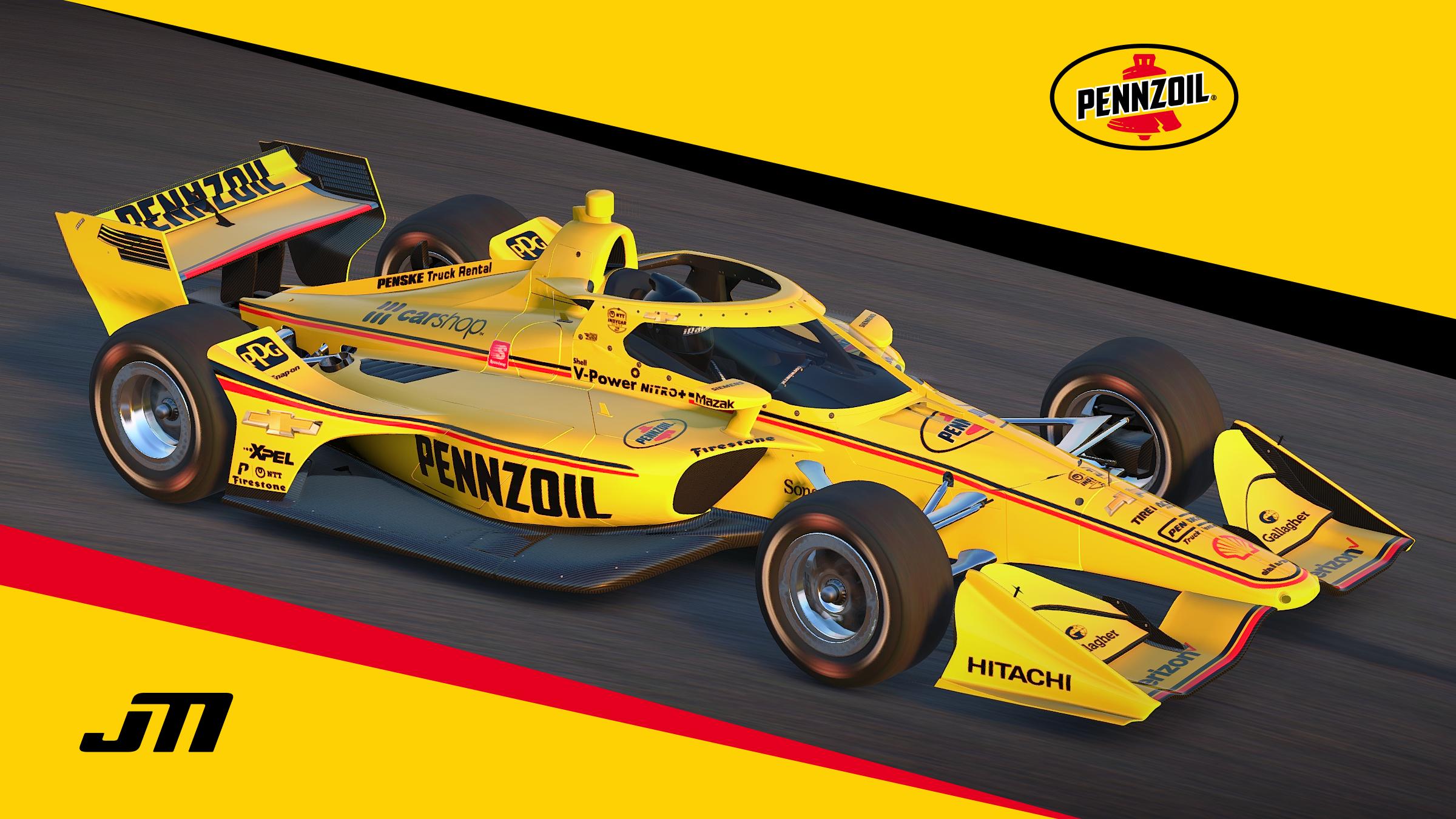 2022 Scott McLaughlin Pennzoil IndyCar by Jeff McKeand - Trading Paints