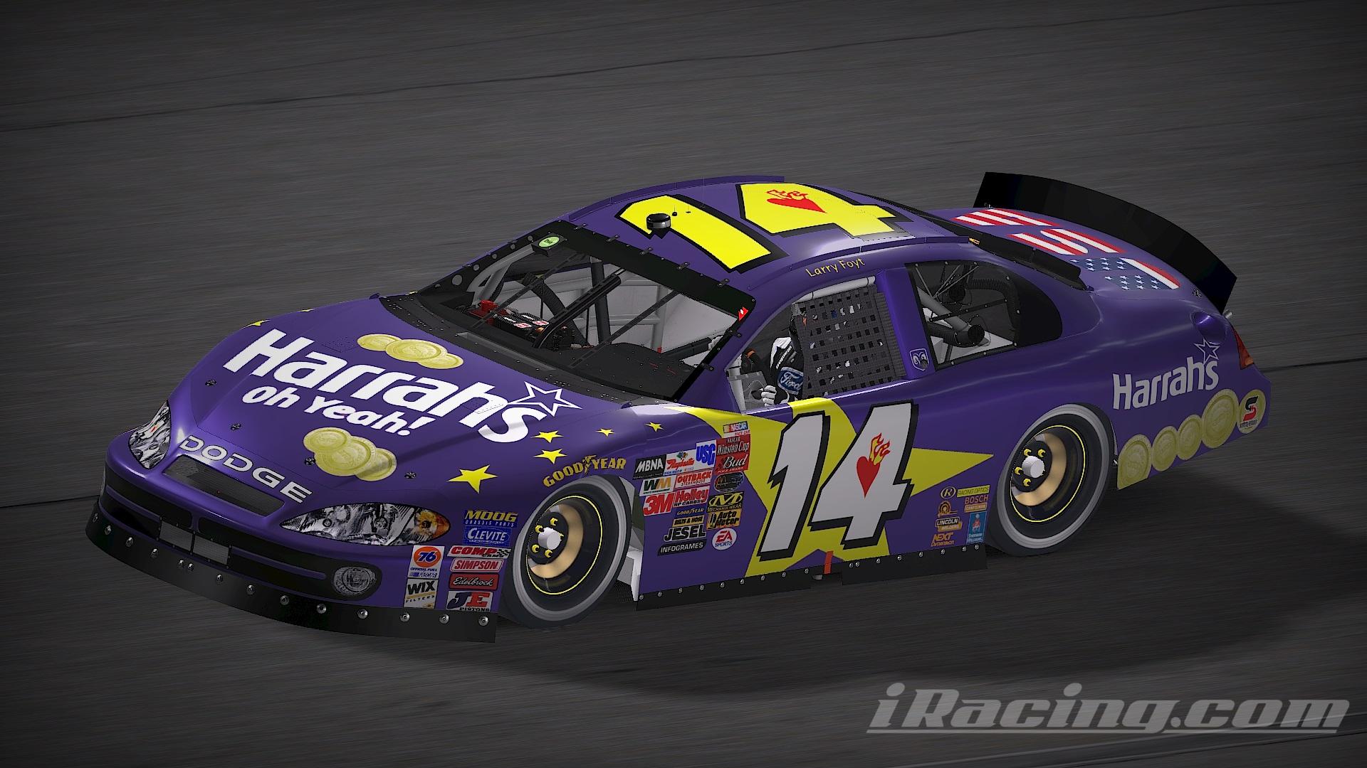 #14 Larry Foyt 2003 Harrahs Purple Dodge Intrepid by Christian Budd - Trading Paints