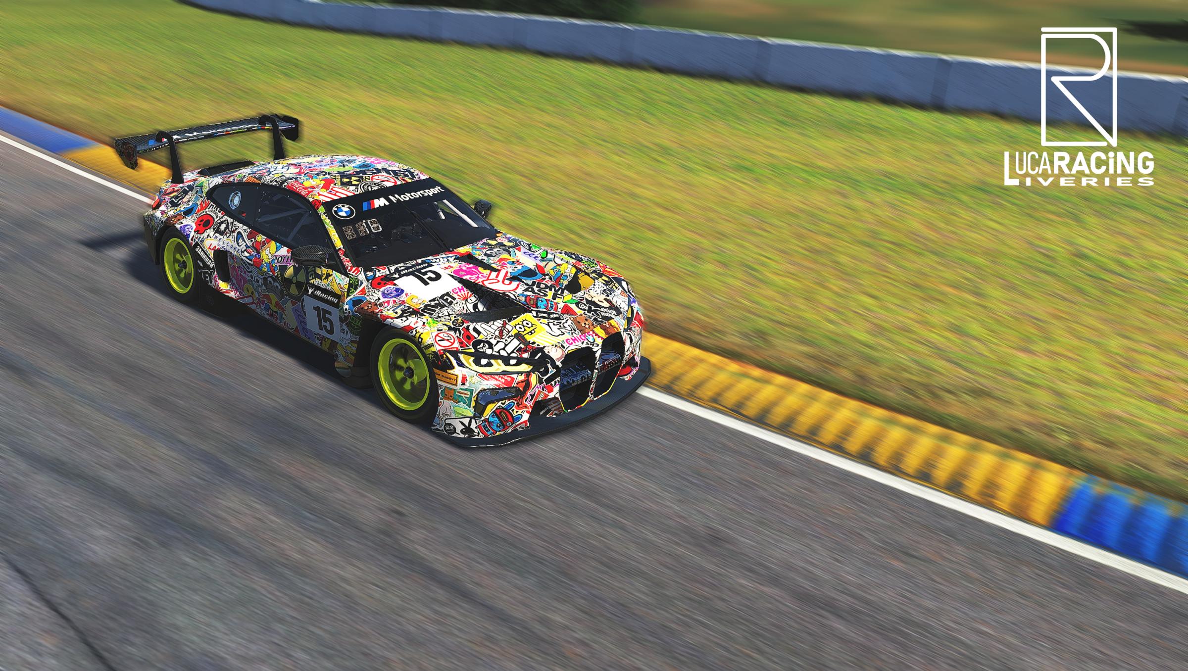 BMW M4 GT3 Sticker Bomb by Gianluca Bresci - Trading Paints