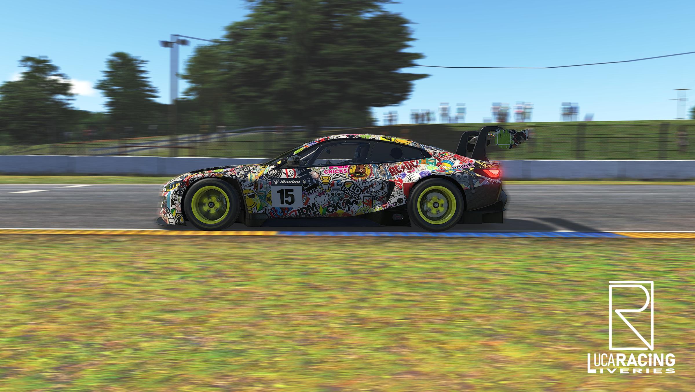 BMW M4 GT3 Sticker Bomb by Gianluca Bresci - Trading Paints