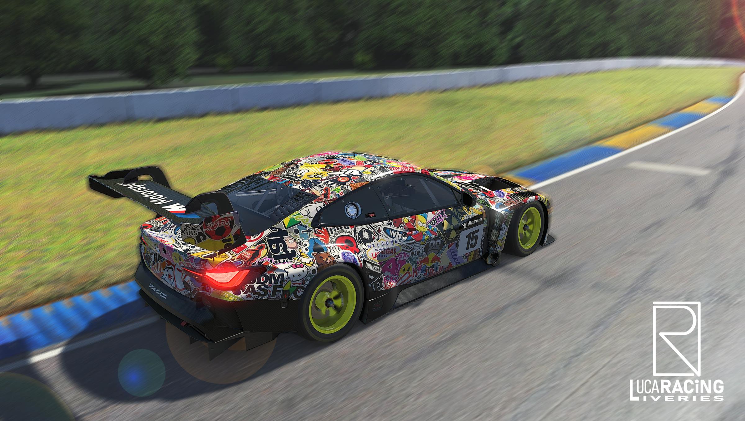 BMW M4 GT3 Sticker Bomb by Gianluca Bresci - Trading Paints