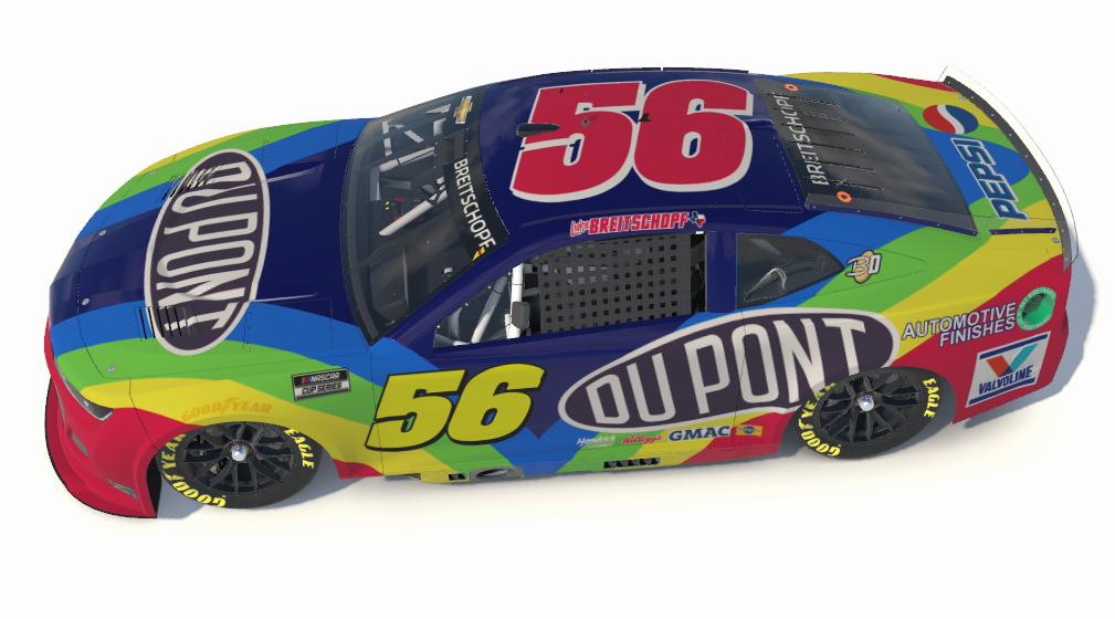 Jeff Gordon Modernized Rainbow #56 by Luke Breitschopf - Trading Paints
