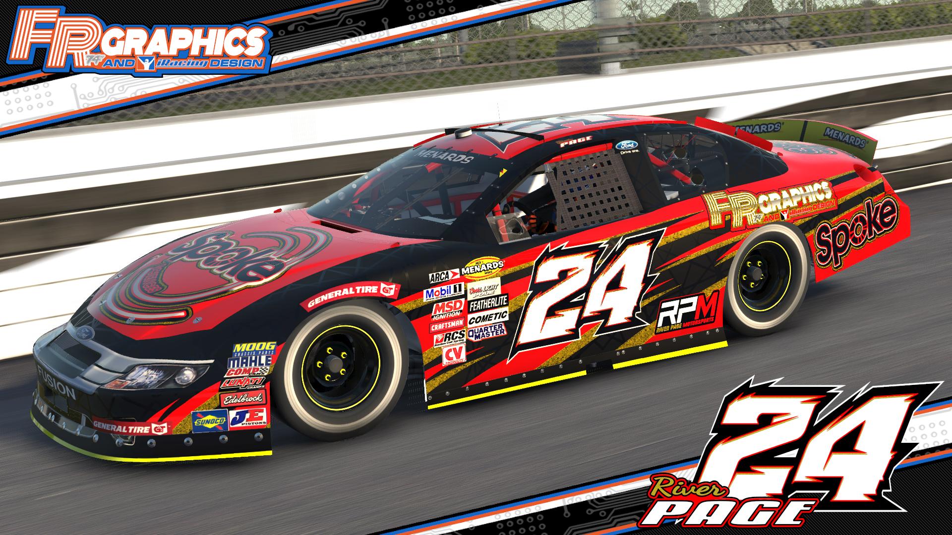 River Page 2022 ARCA Menards Series Ford Fusion by Jason Furqueron ...