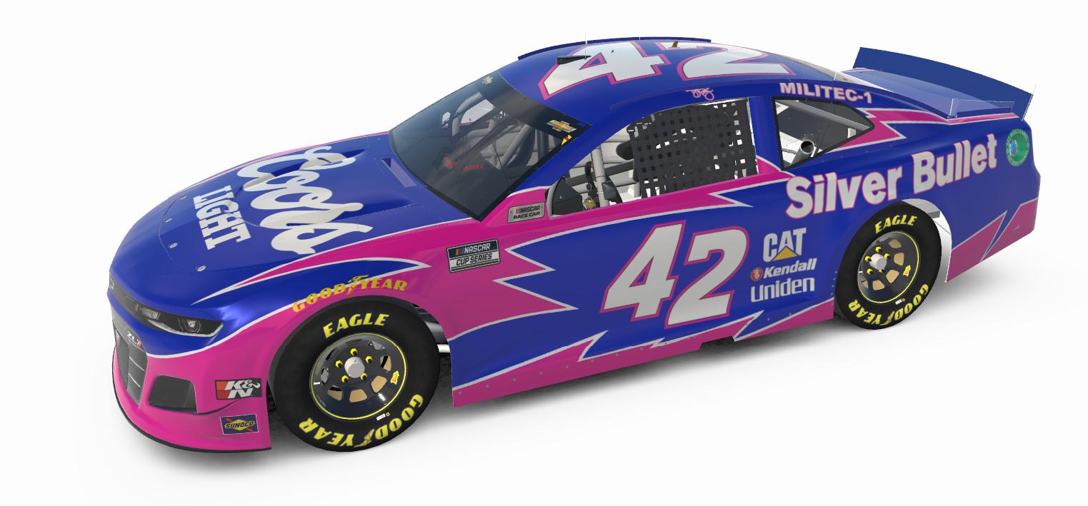 Kyle Petty Silver Bullet 42 Chevy Gen 6 by Jason Beckman - Trading Paints