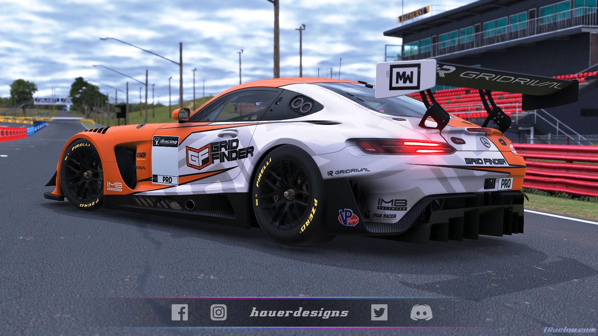 Grid Finder Racing - Mercedes GT3 Evo (IMSA) by Tom Bunten - Trading Paints