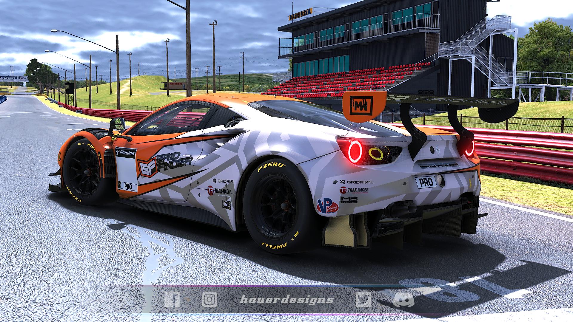Grid Finder Racing - Ferrari GT3 Evo by Tom Bunten - Trading Paints