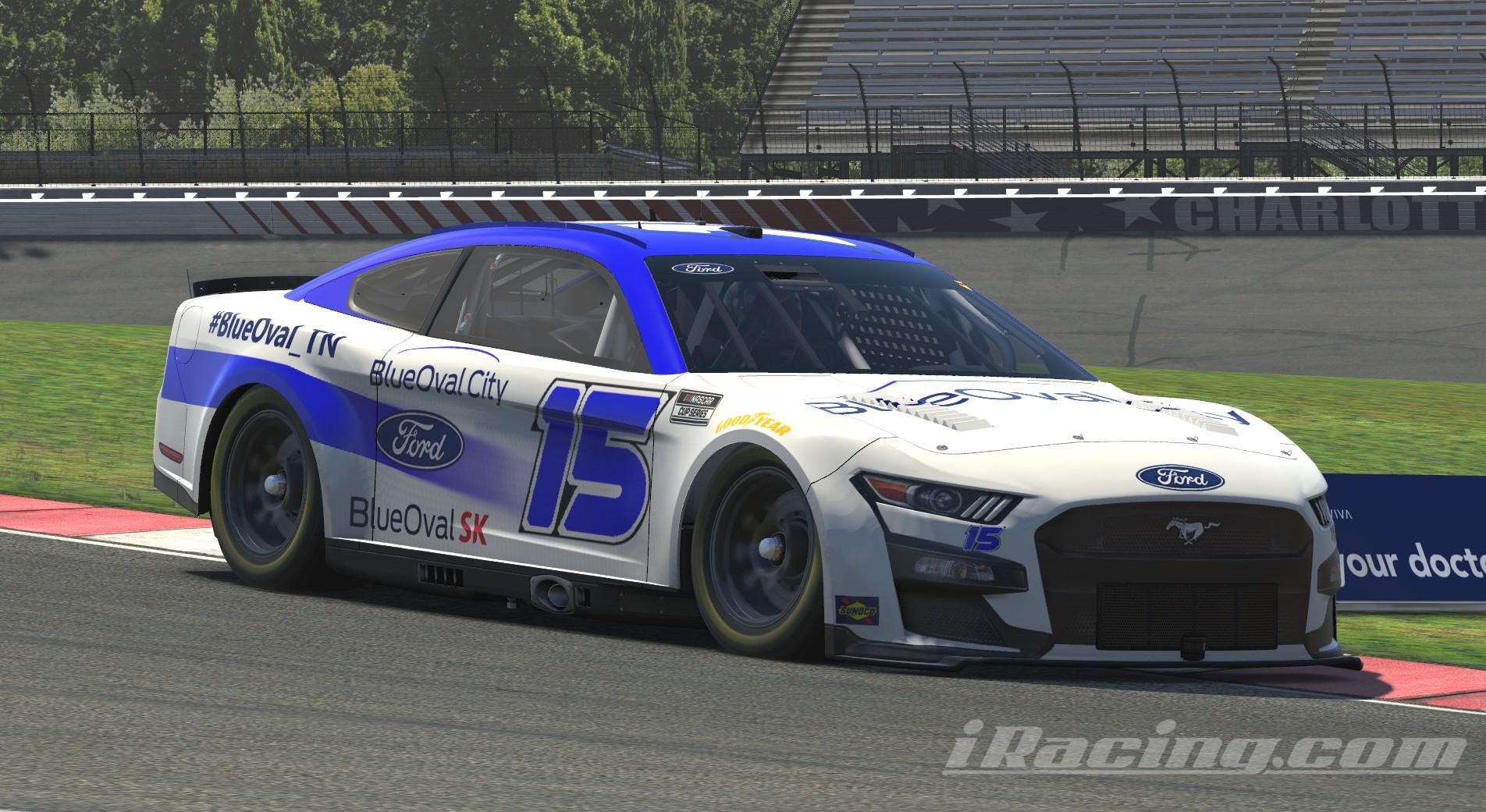 Joey Hand Blue Oval City RWR #15 by Jonathan Foshe - Trading Paints