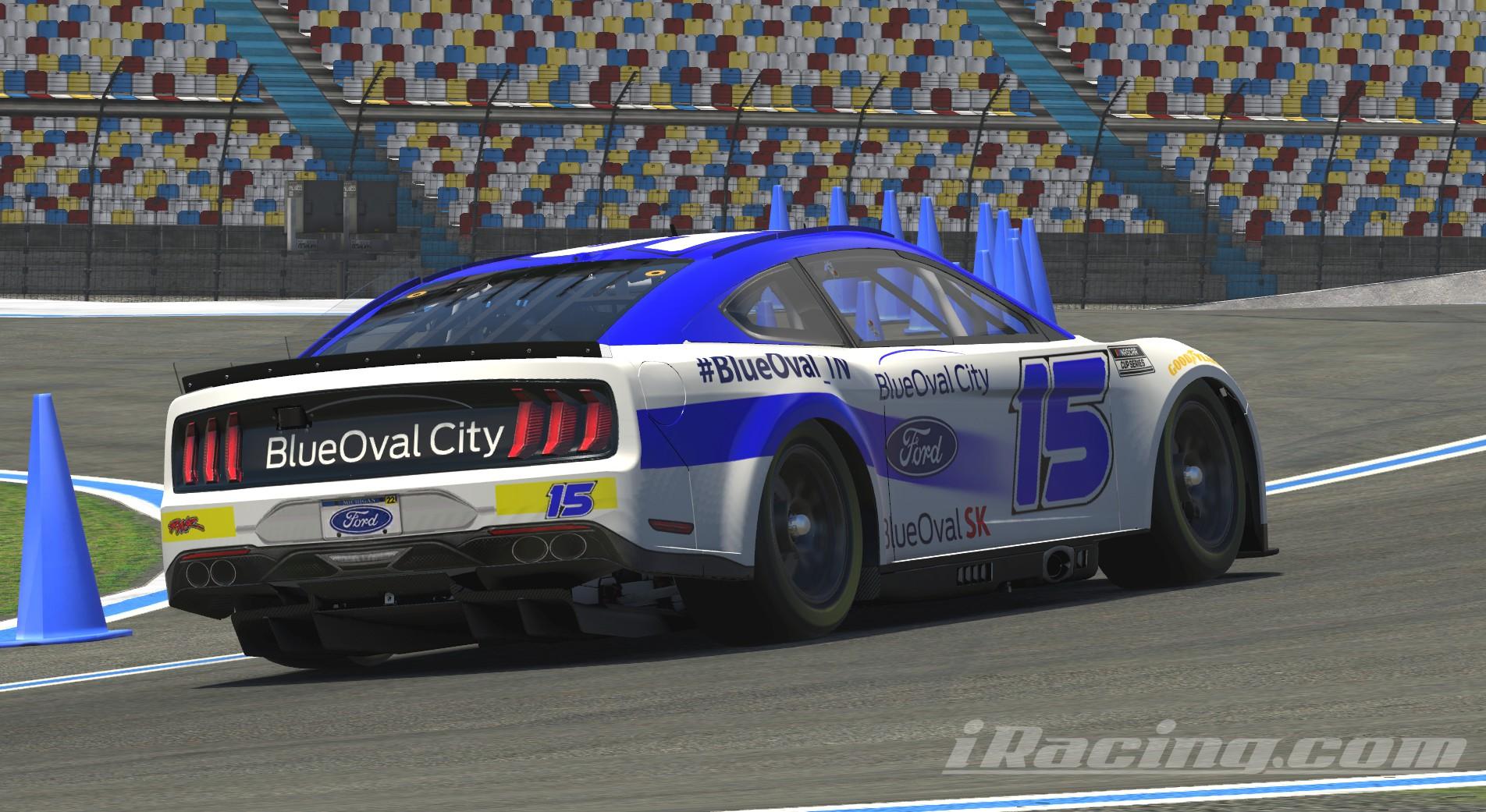 Joey Hand Blue Oval City RWR #15 by Jonathan Foshe - Trading Paints