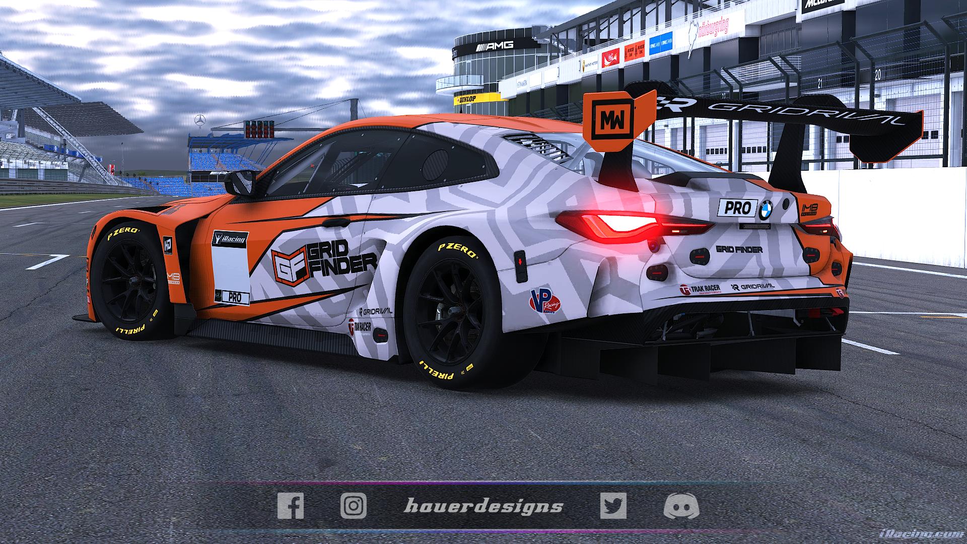 Grid Finder Racing - BMW M4 GT3 by Tom Bunten - Trading Paints