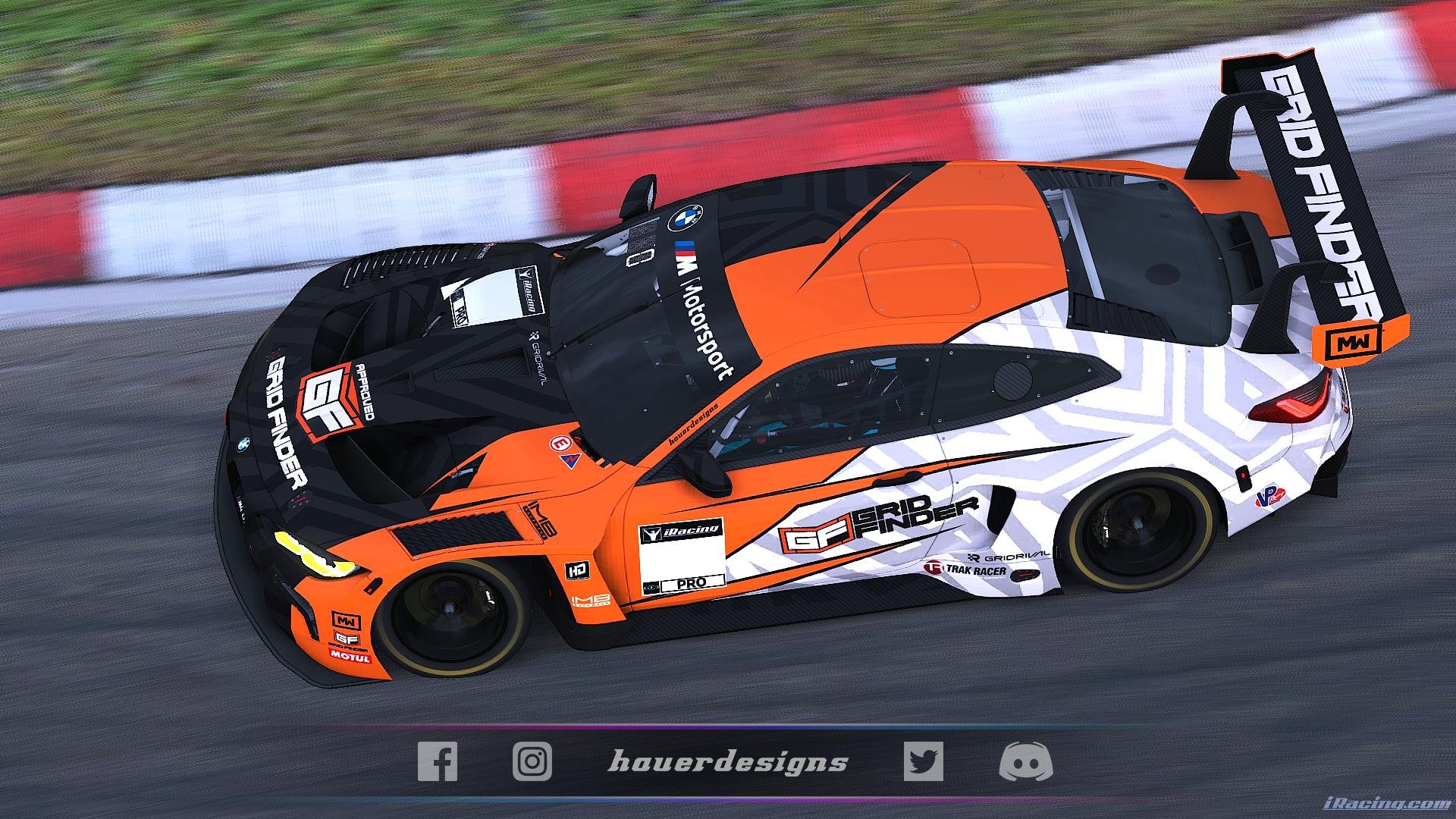 Grid Finder Racing - BMW M4 GT3 by Tom Bunten - Trading Paints