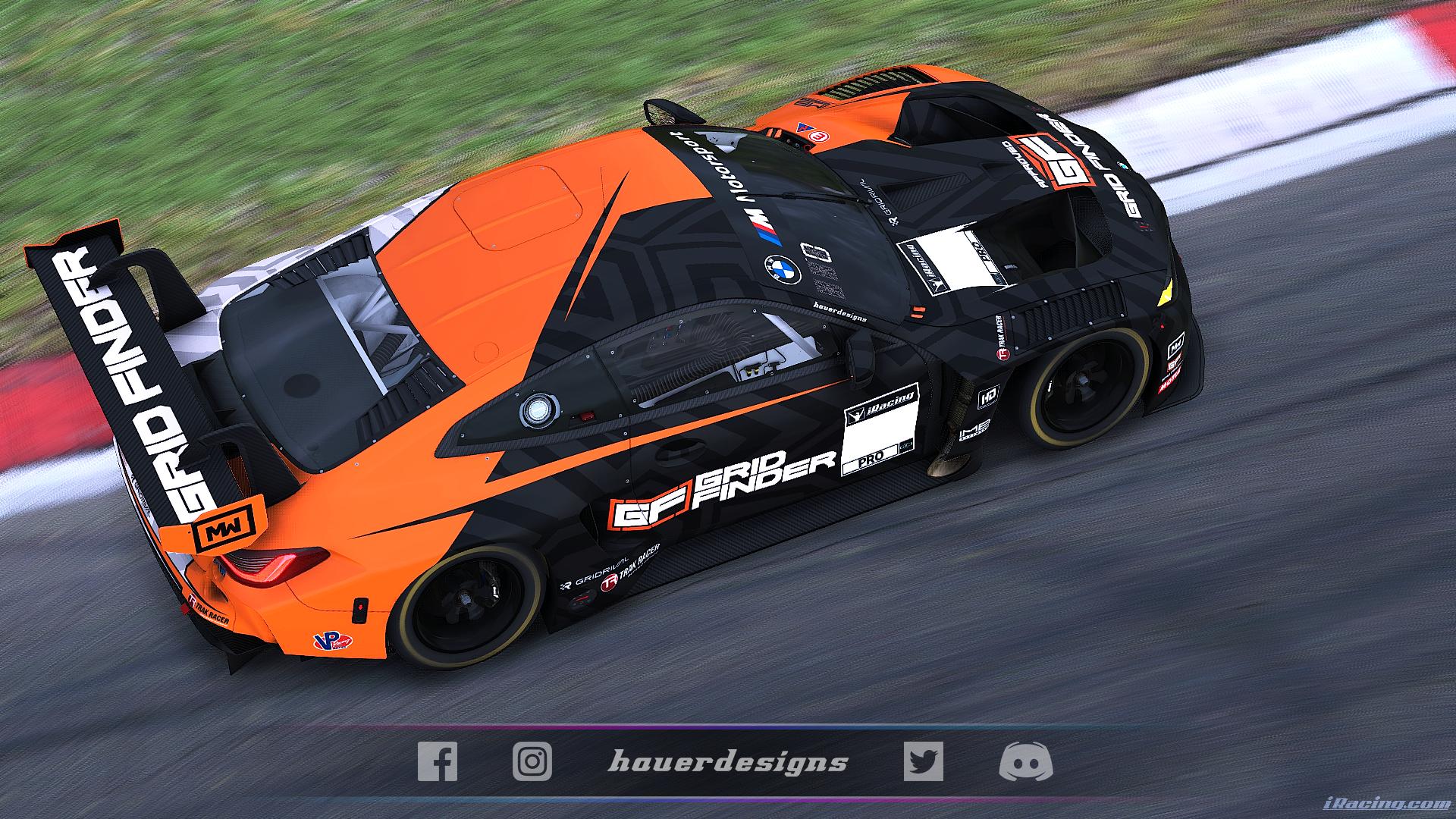 Grid Finder Racing - BMW M4 GT3 by Tom Bunten - Trading Paints