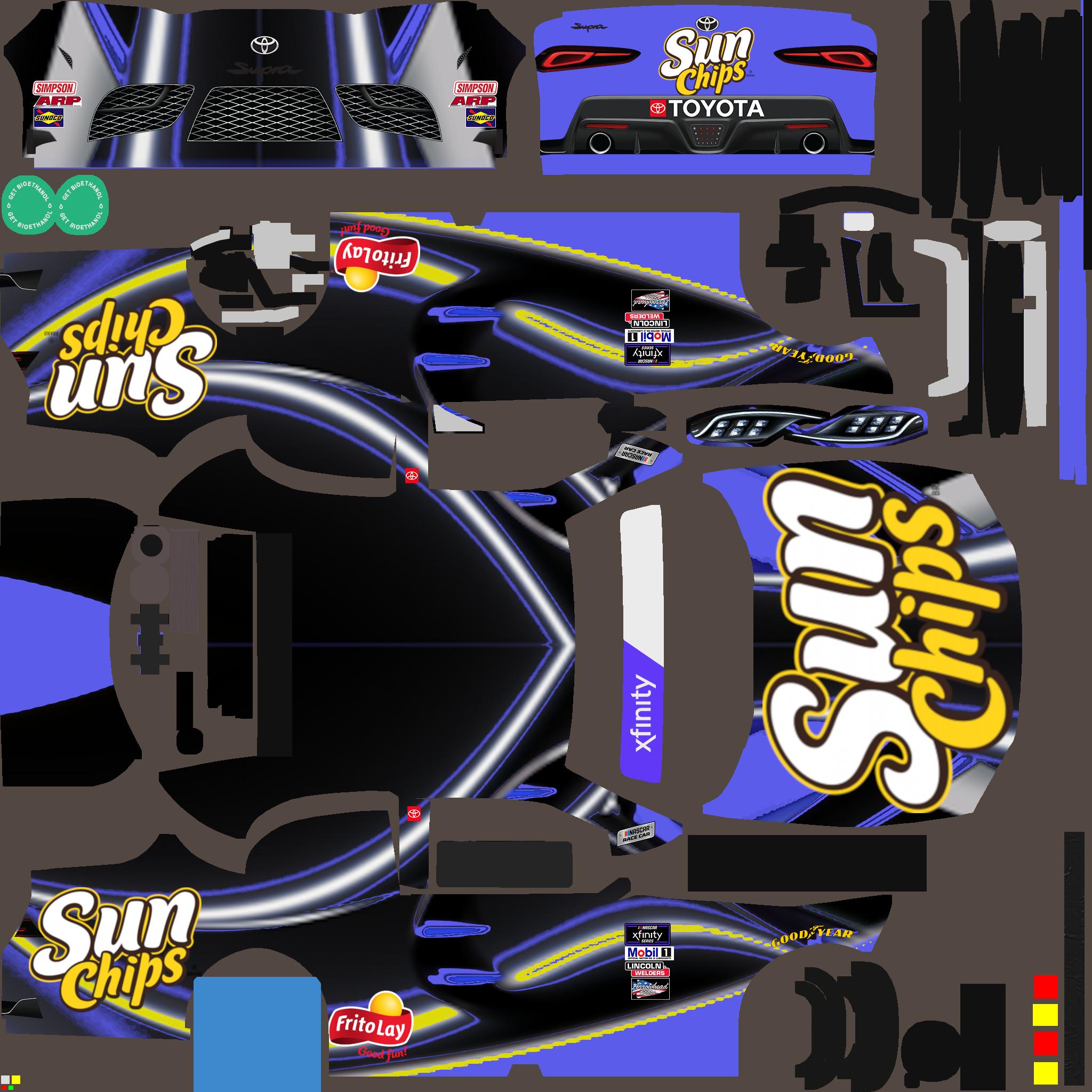 Toyota Supra Class B sun chips by Chris D. - Trading Paints