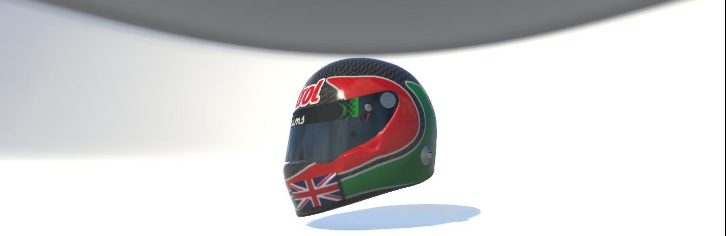 Williams Castrol Helmet by Kimber Jansen - Trading Paints