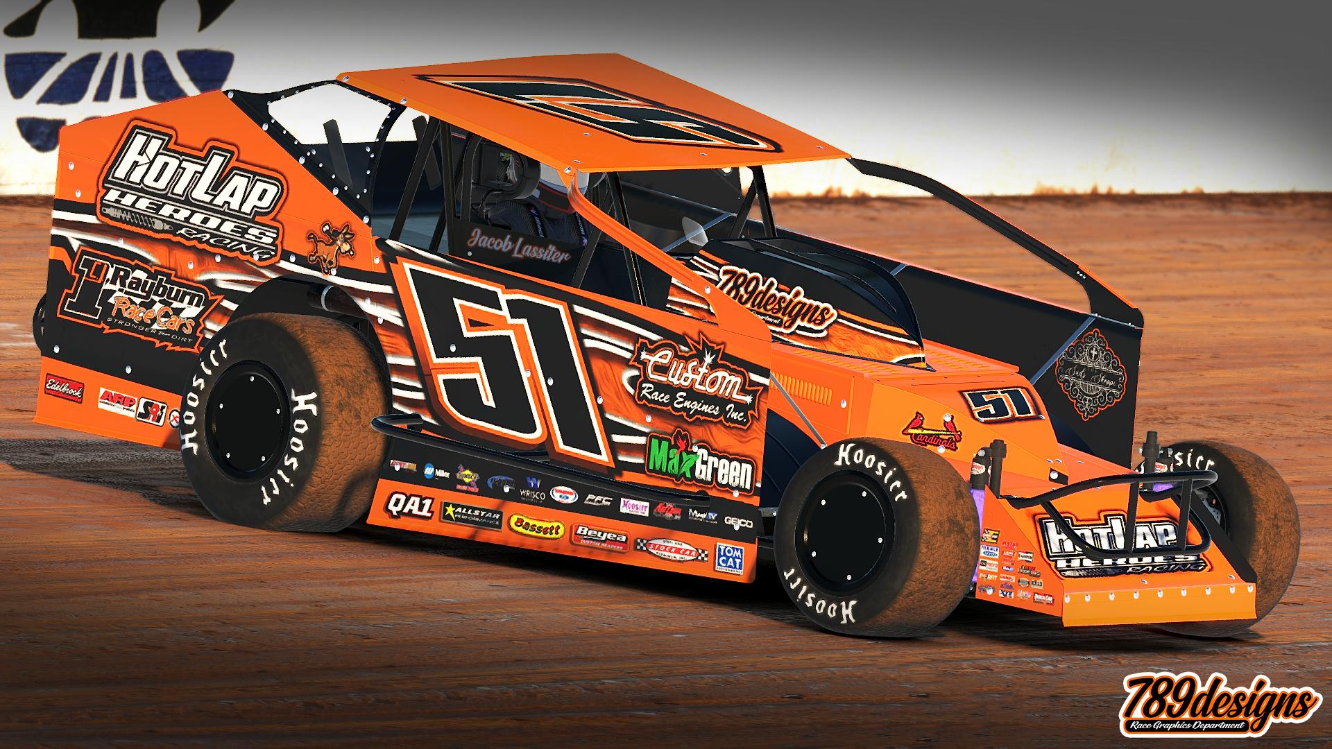 Jacob Lassiter Big Block Modified by Garrett Marshall - Trading Paints