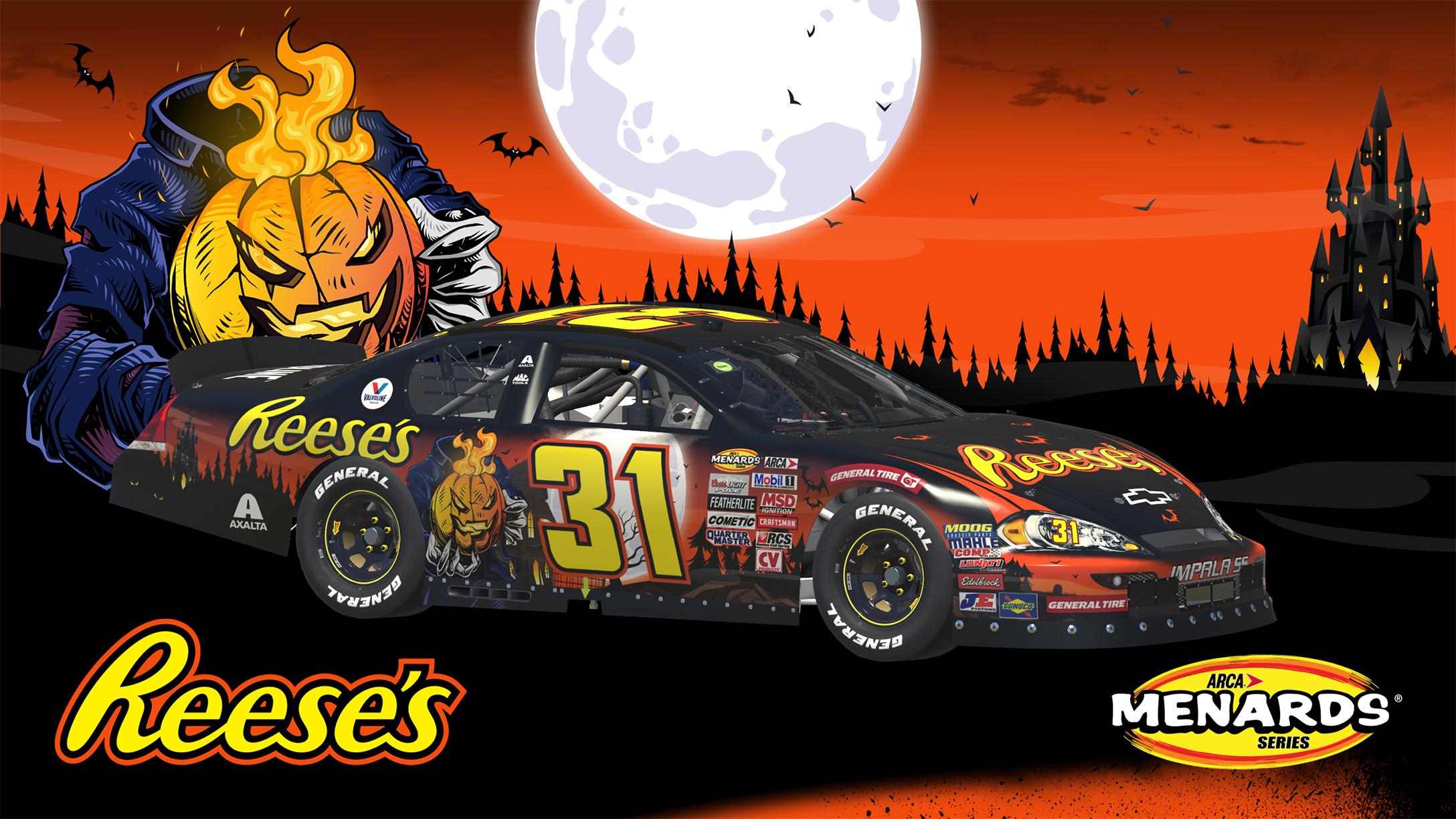 Halloween 2022 Reeses Headless Horseman ARCA Impala no number by Steve ...