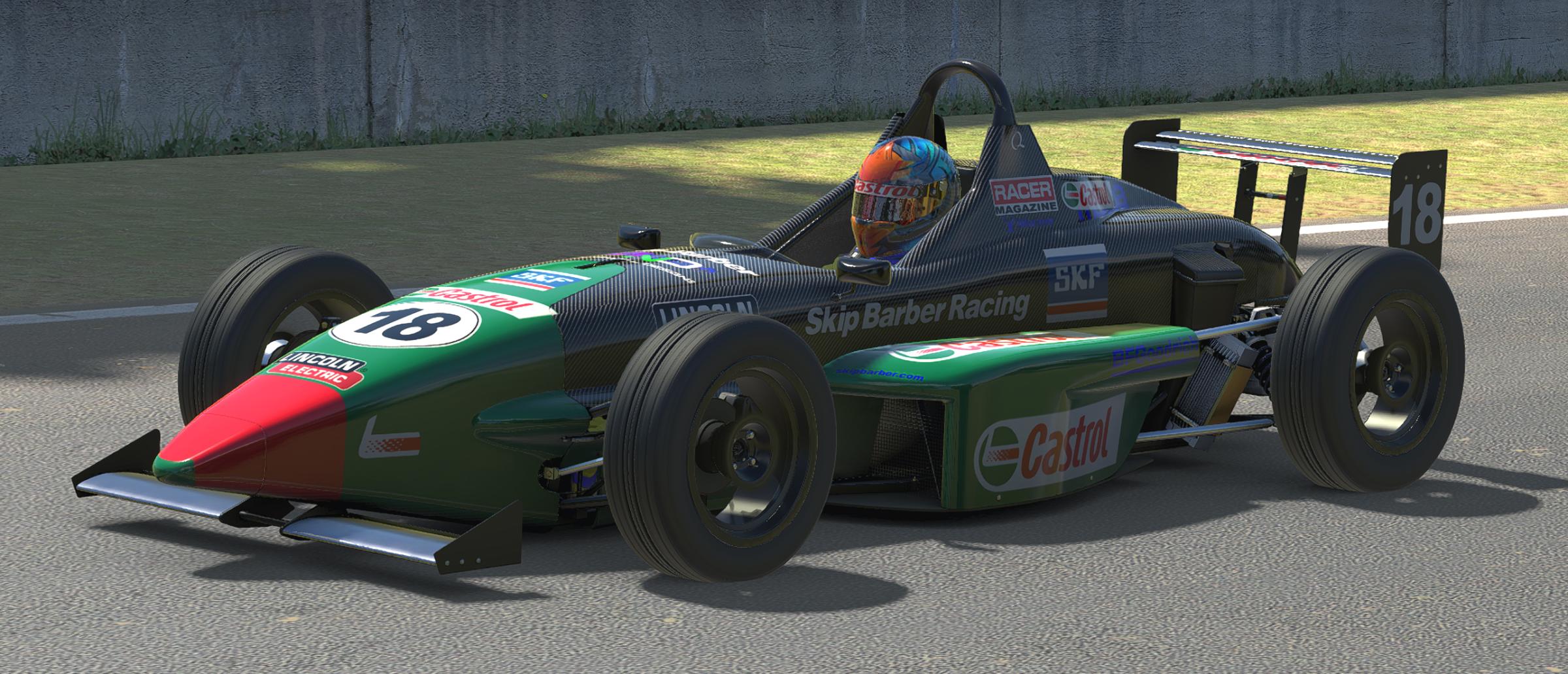 Formula Skip Barber 2000 Green Red by Gene Newell - Trading Paints