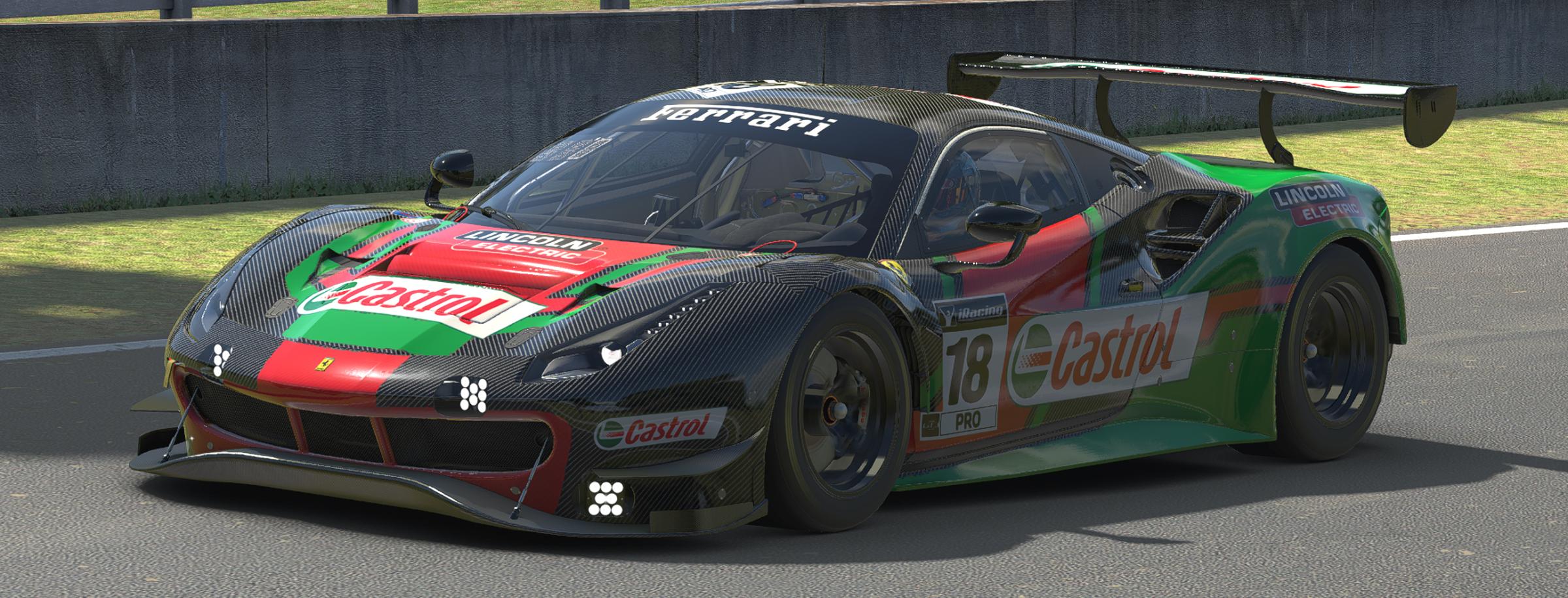 CASTROL CARBON Green Red Ferrari EVO GT3 spec by Gene Newell - Trading ...
