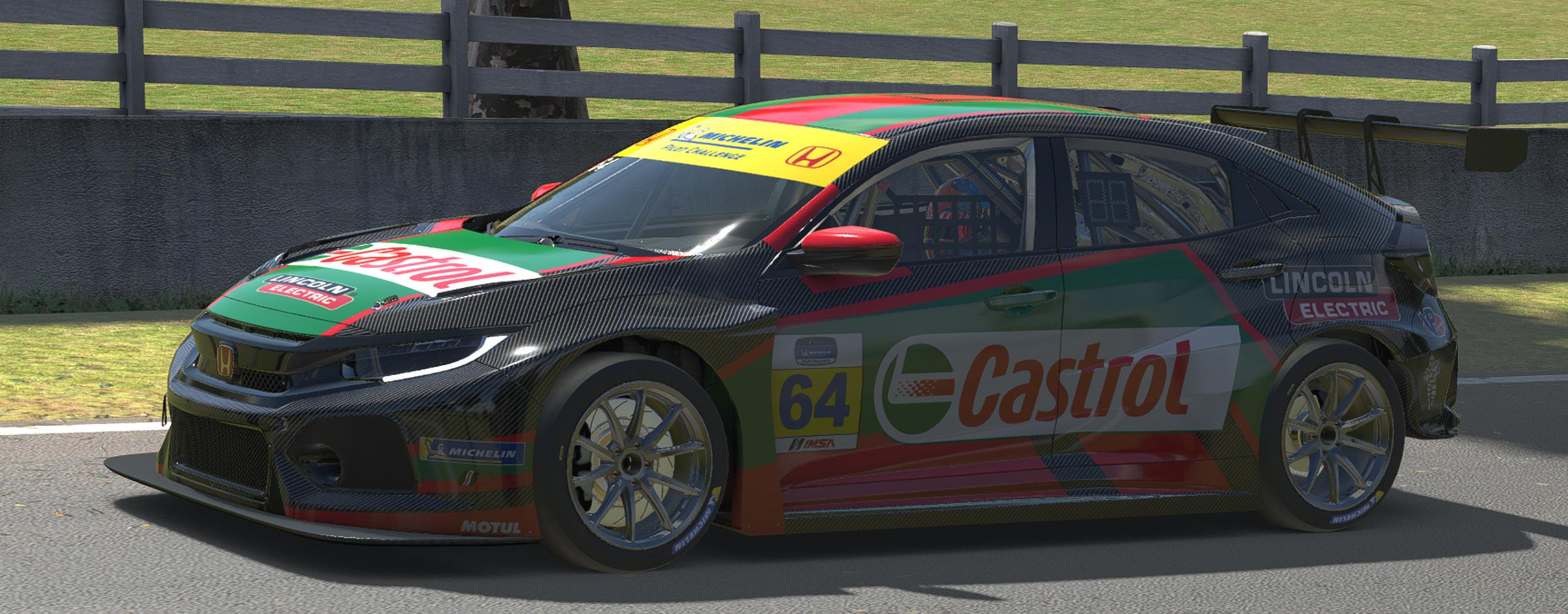 Honda Civic Type R carbon Red Green by Gene Newell - Trading Paints