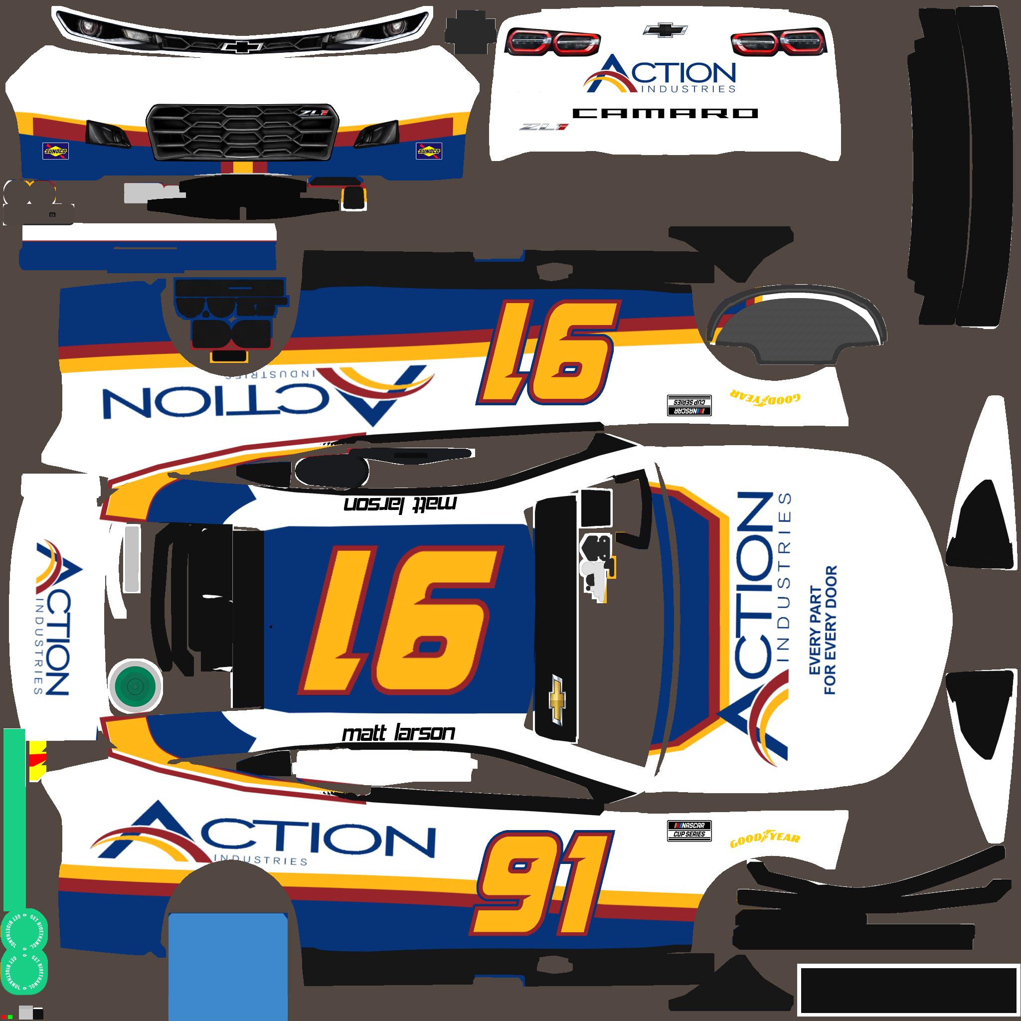 Matt Larson Allmendinger iRacing by Matt Larson - Trading Paints