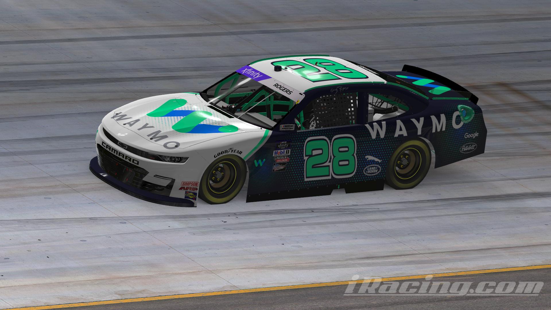 2022 Waymo NASCAR Xfinity Camaro by Greg C Rogers - Trading Paints