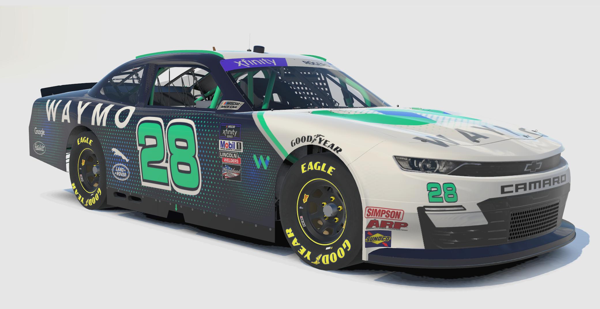 2022 Waymo NASCAR Xfinity Camaro by Greg C Rogers - Trading Paints