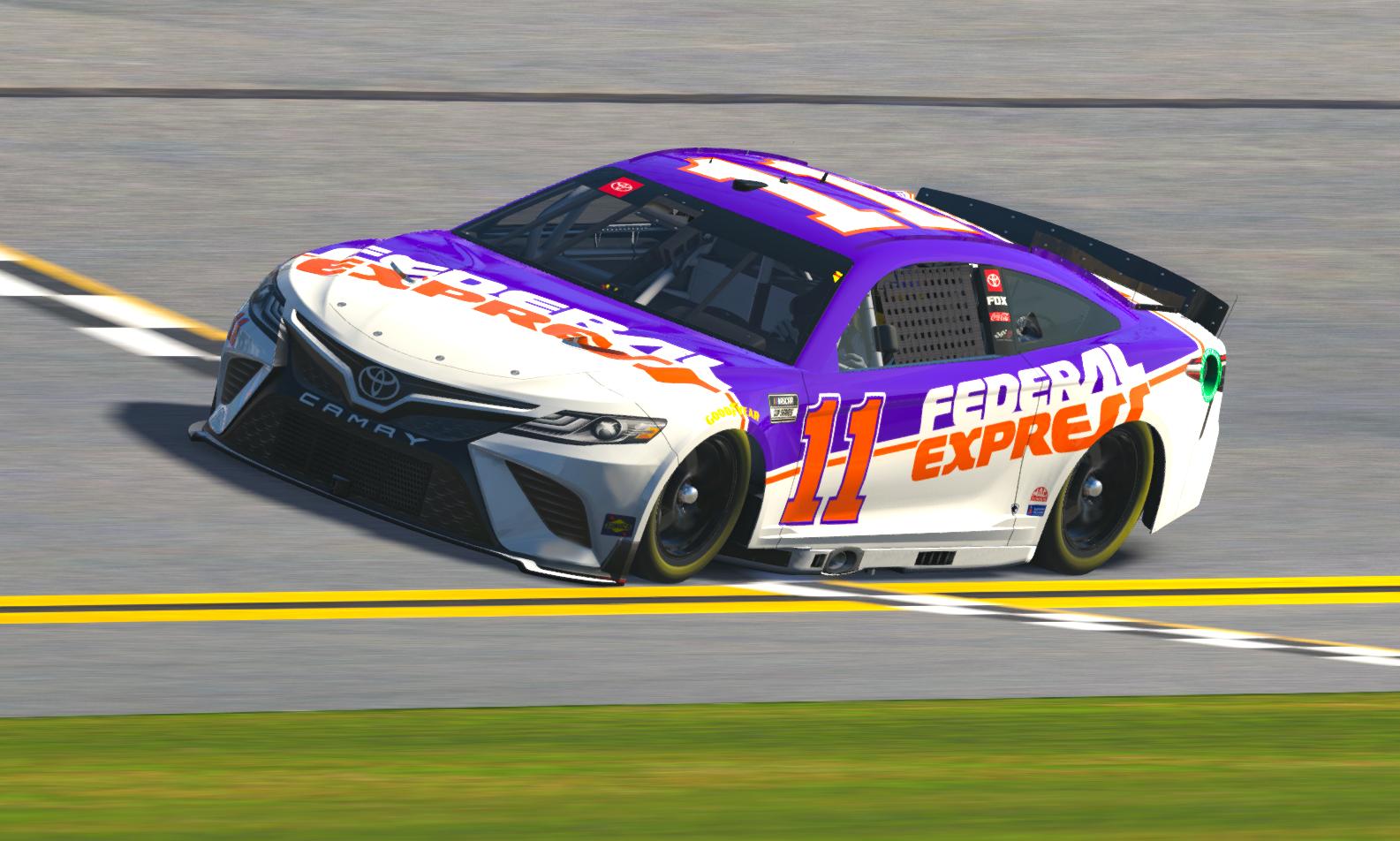 DENNY HAMLIN 2020 FEDERAL EXPRESS RETRO Toyota Camry Nextgen Throwback ...