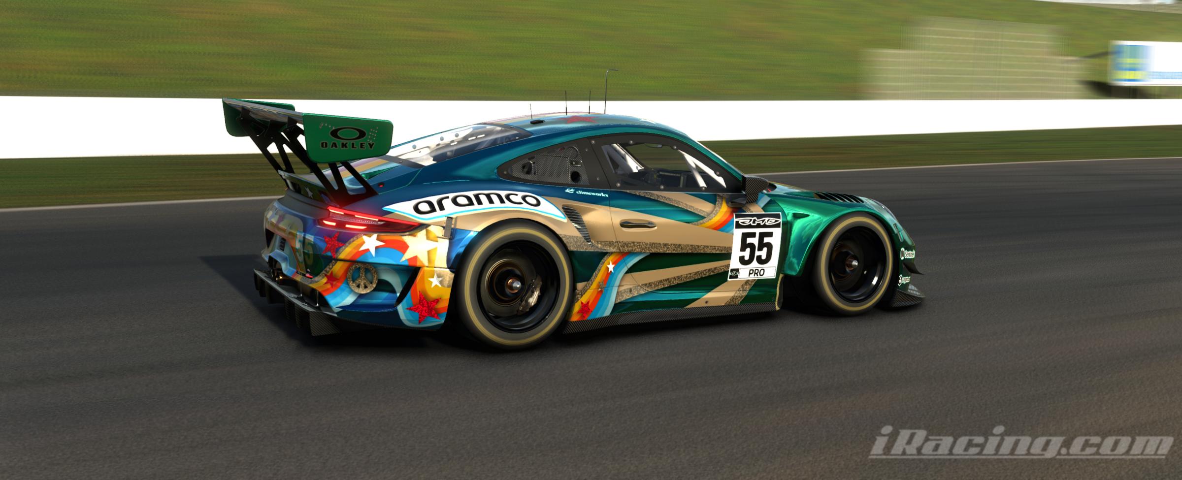 Seb Vettel Texas helmet tribute livery Porsche 911 GT3 R by Daniel ...