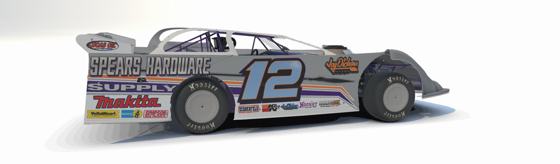 Spears Harware, Jay Dickens race engines, Mudds Customs Dirt Late Model ...