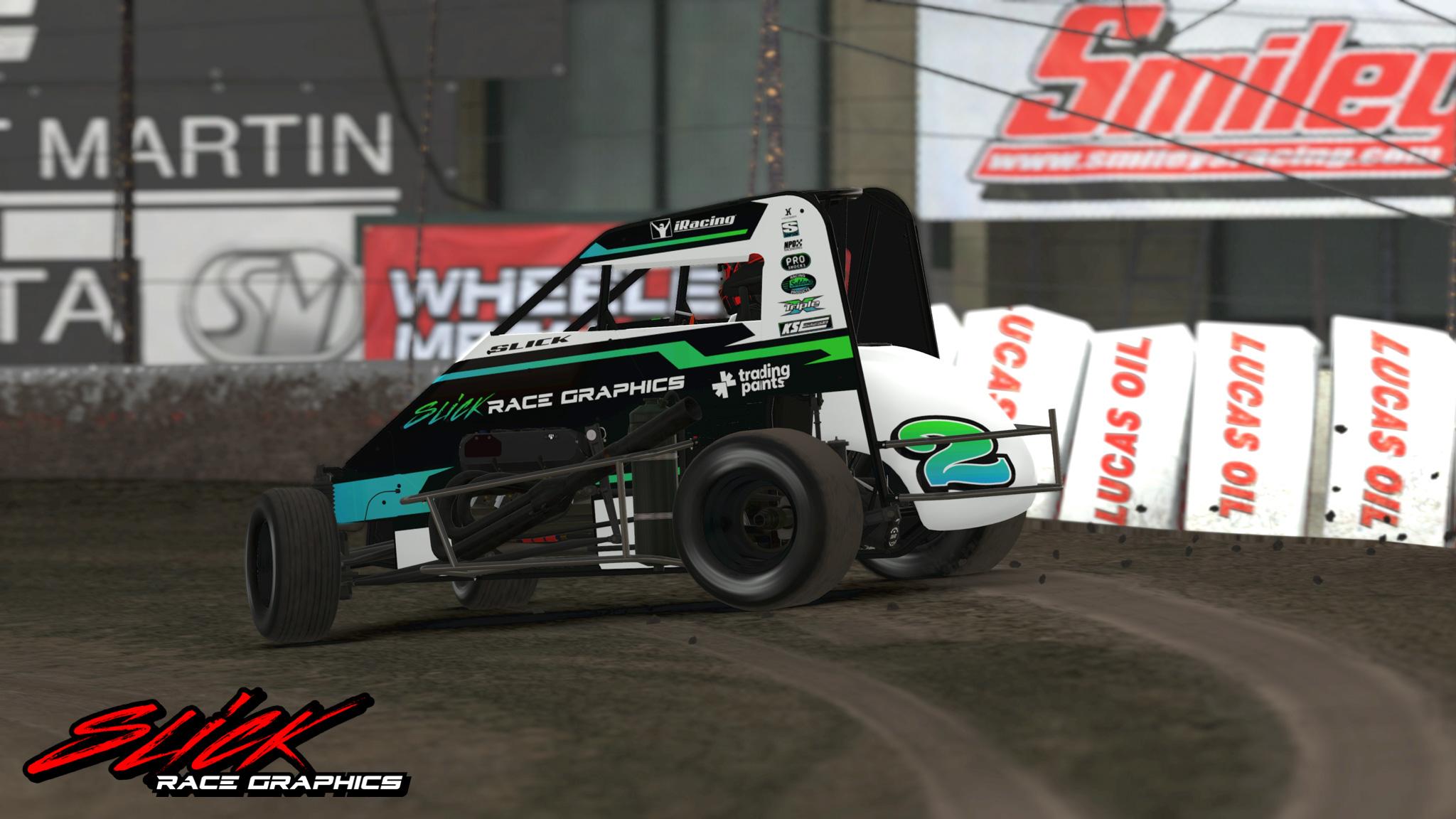 Slick Race Graphics Dirt Midget Promo Car by Dillan B. - Trading Paints